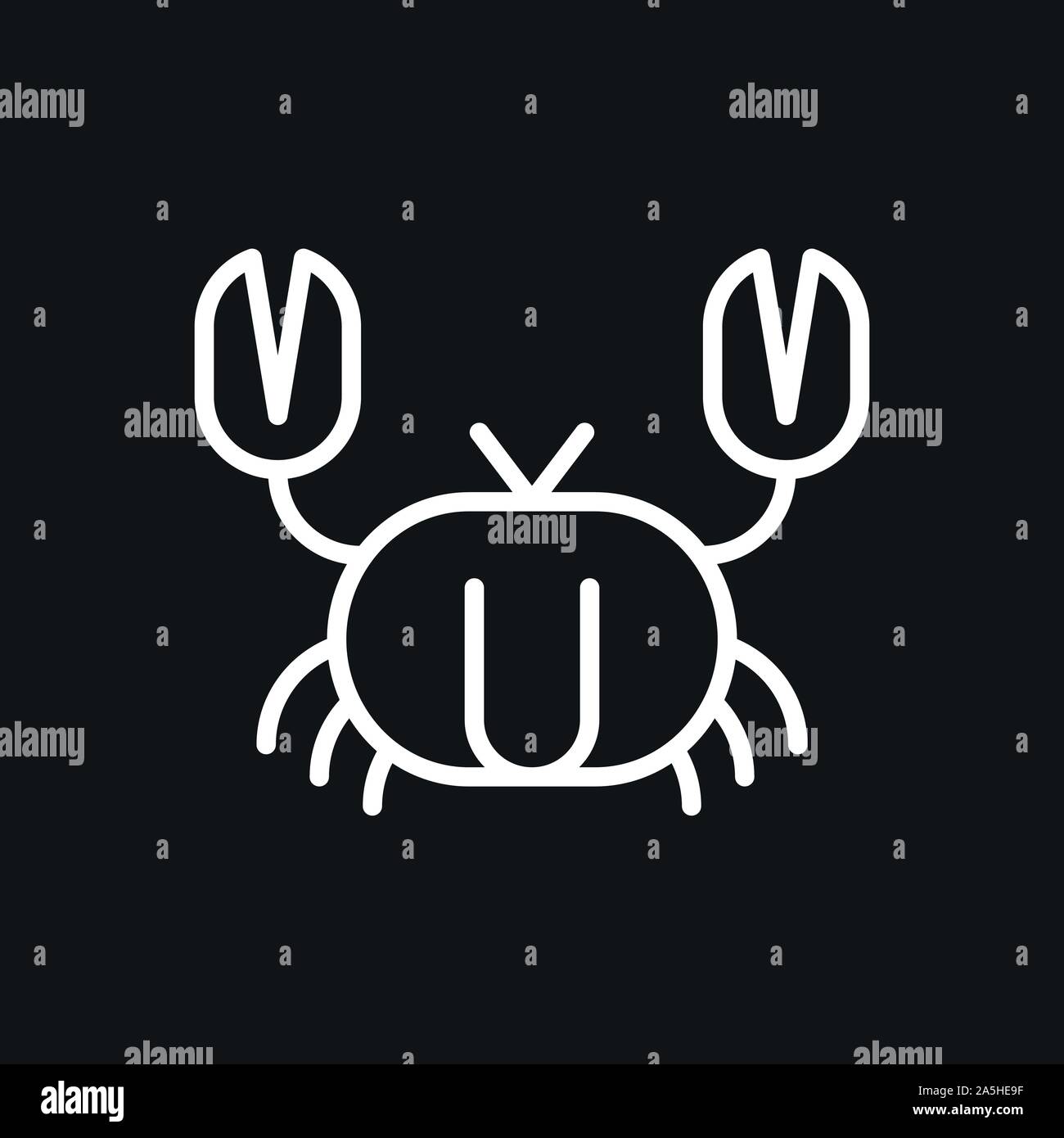 Boiled crabs Stock Vector Images - Alamy