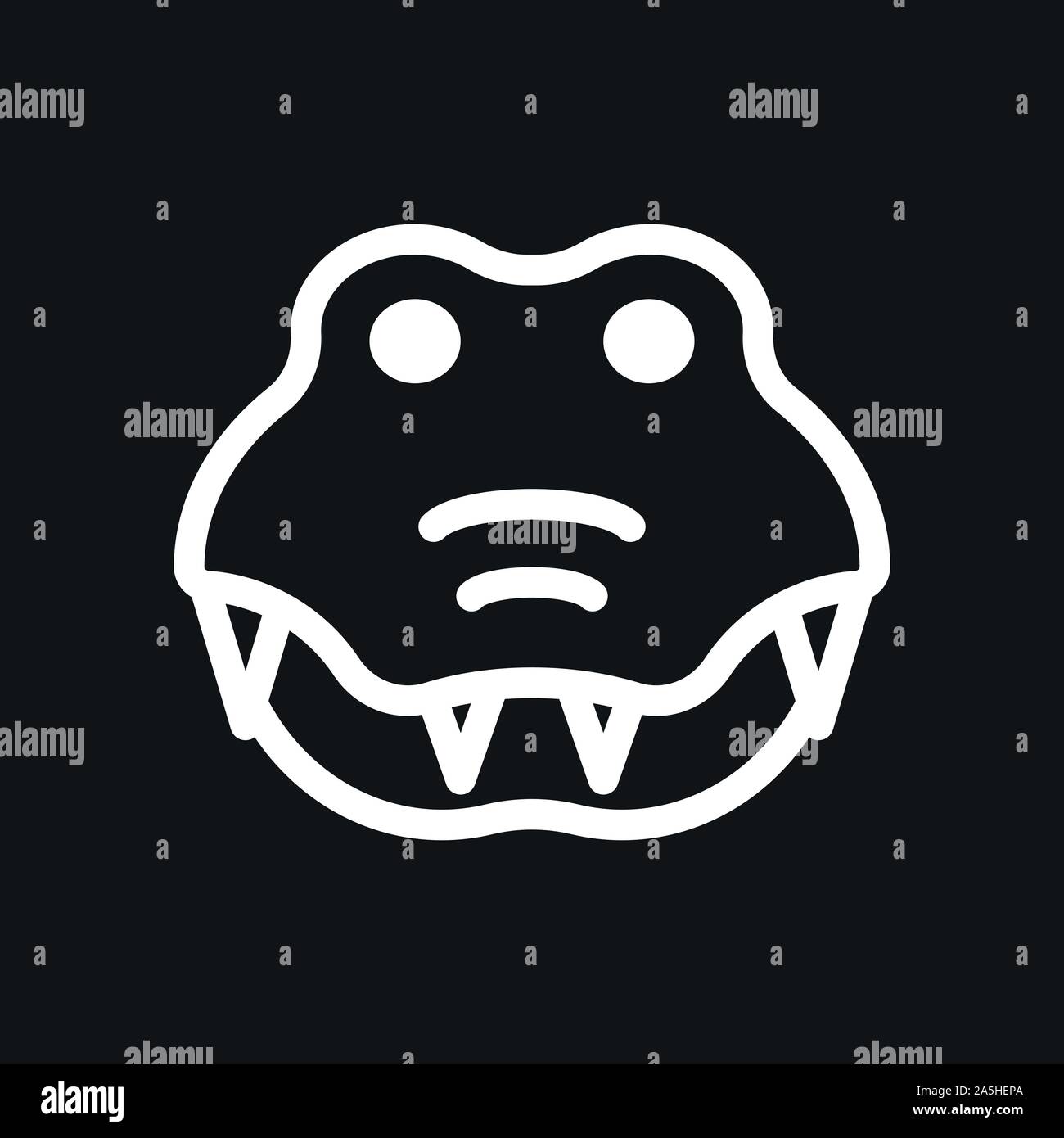 Crocodile icon. zoo animal flat design. vector symbol Stock Vector ...
