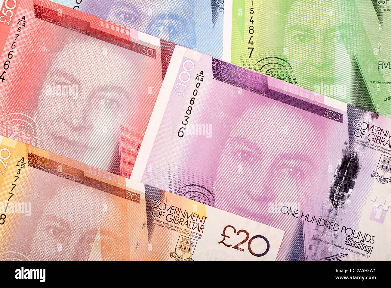 Gibraltar pound a business background Stock Photo - Alamy