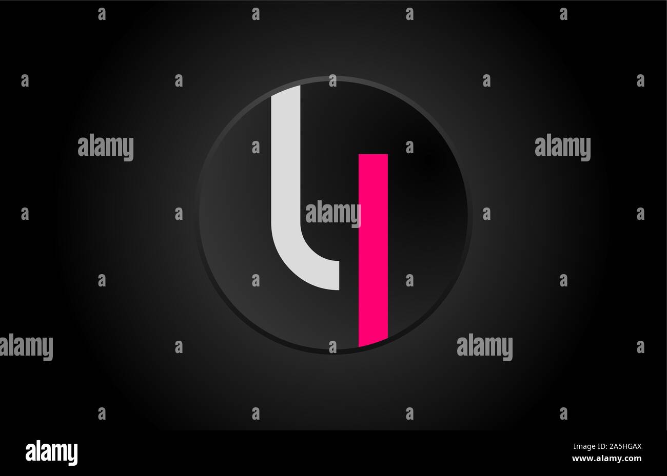 alphabet letter u in pink white colors for logo icon design. For a ...