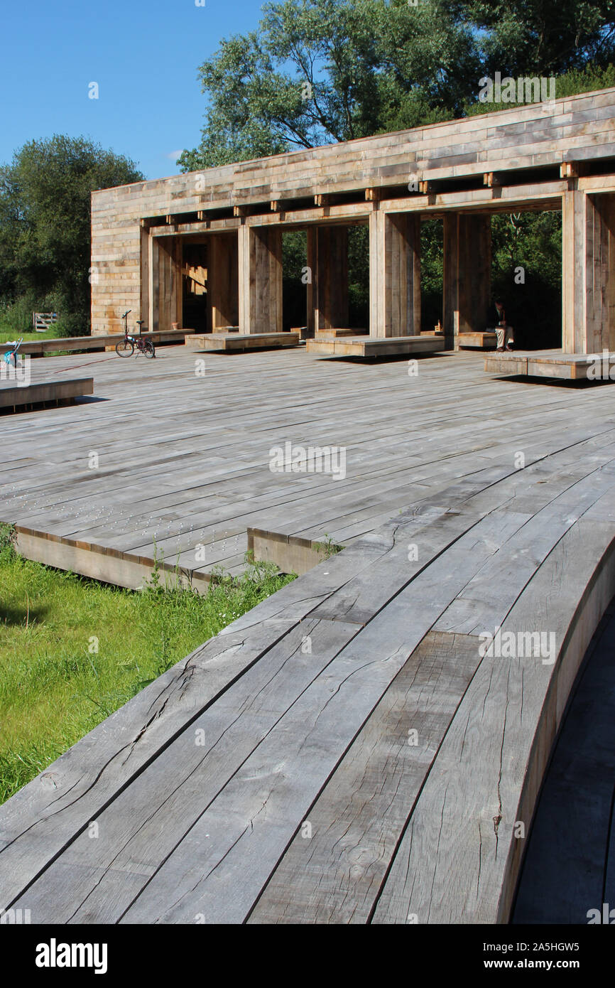 wood building in nantes (france Stock Photo - Alamy