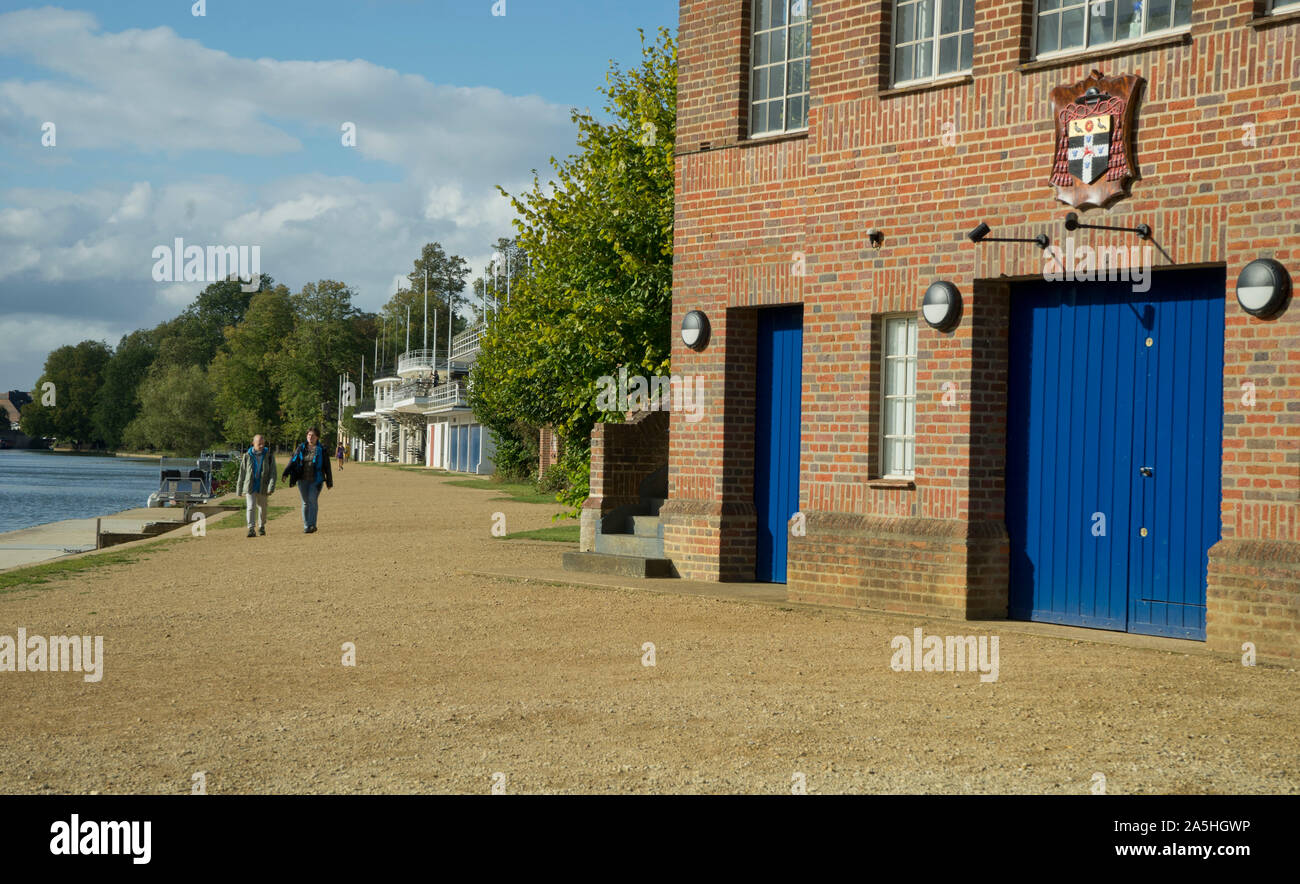 Oxford University Rowing Clubs by the river Thames in Oxford,England,UK ...