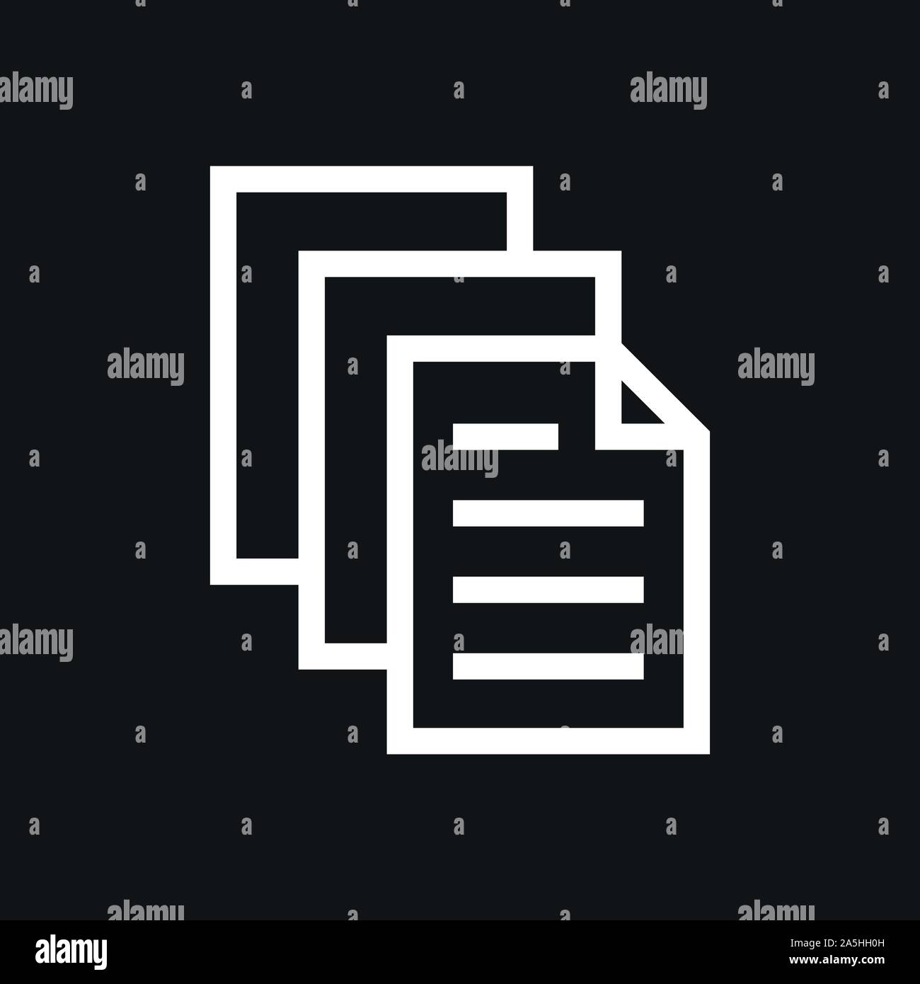 Document flat icon, Document vector icon. Illustration for graphic and ...