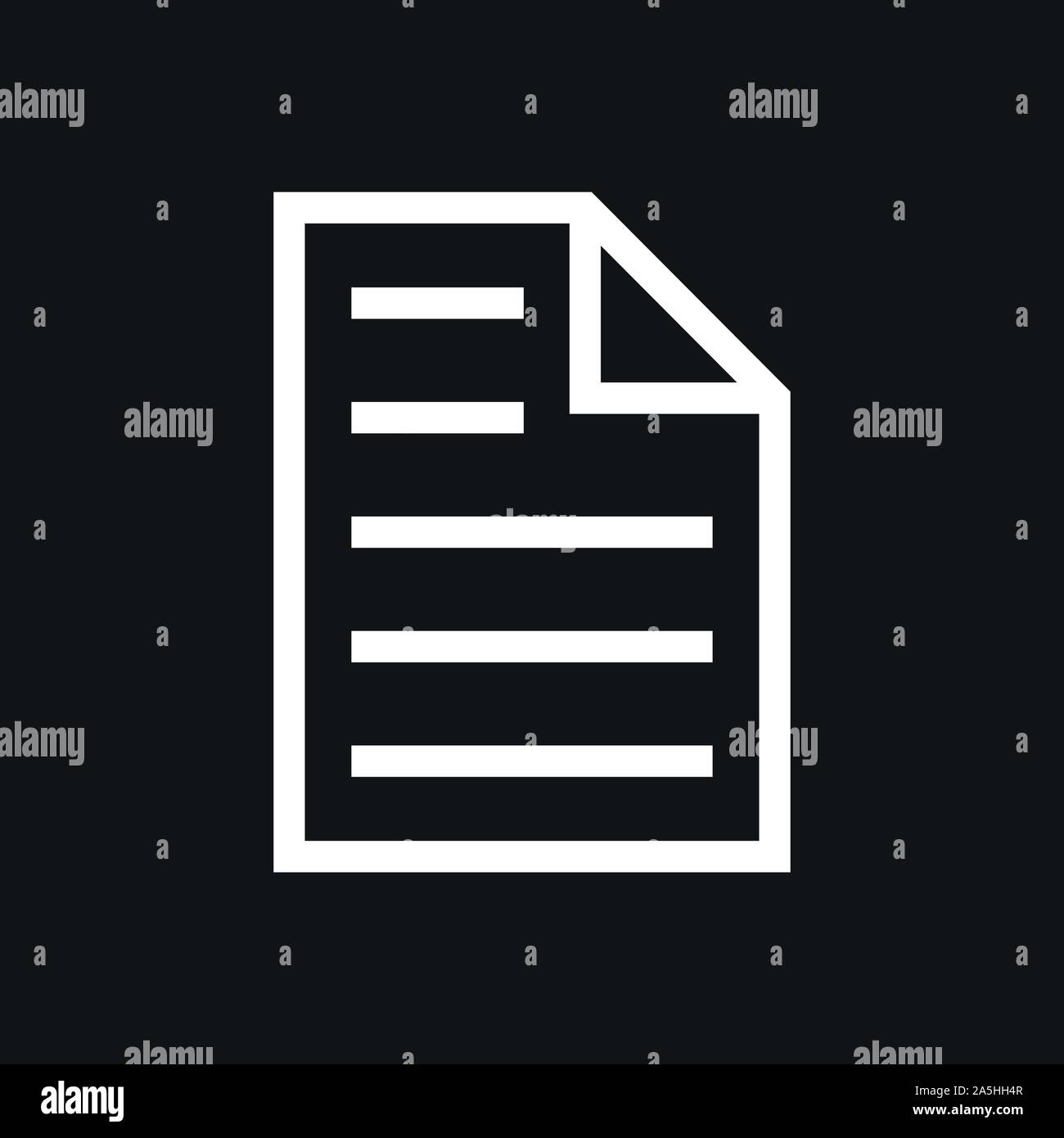 Document flat icon, Document vector icon. Illustration for graphic and ...