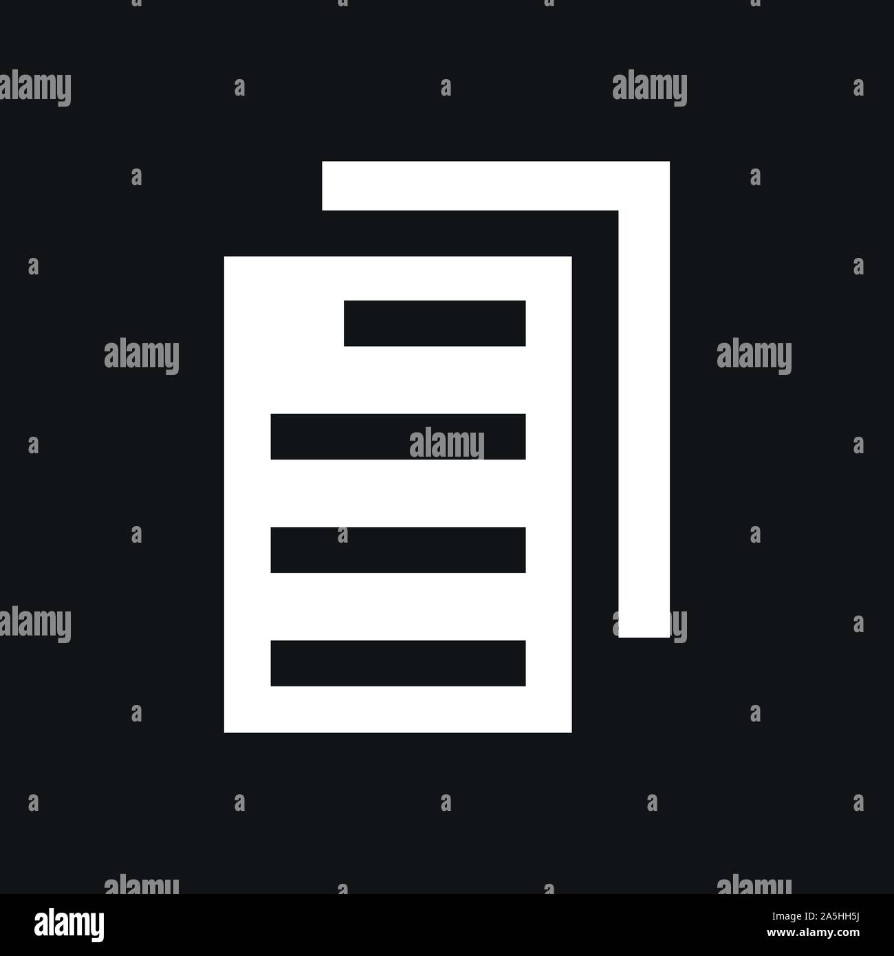 Document flat icon, Document vector icon. Illustration for graphic and ...