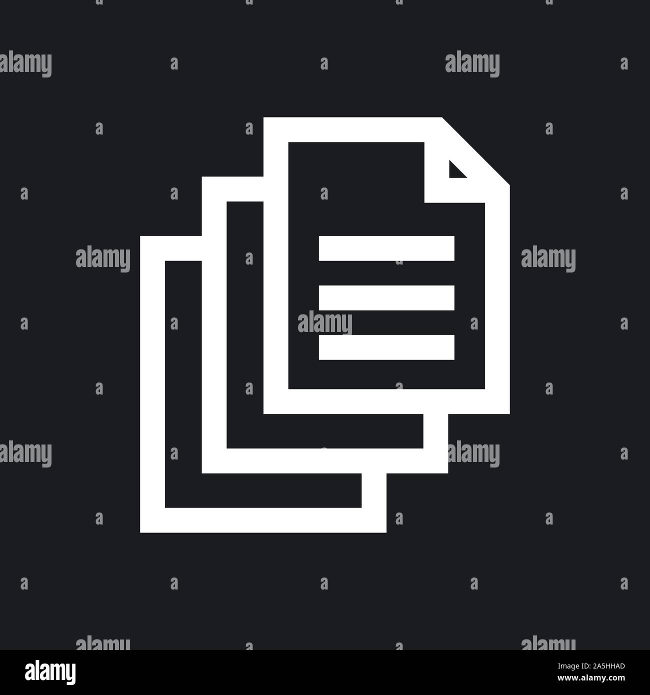 Document flat icon, Document vector icon. Illustration for graphic and ...