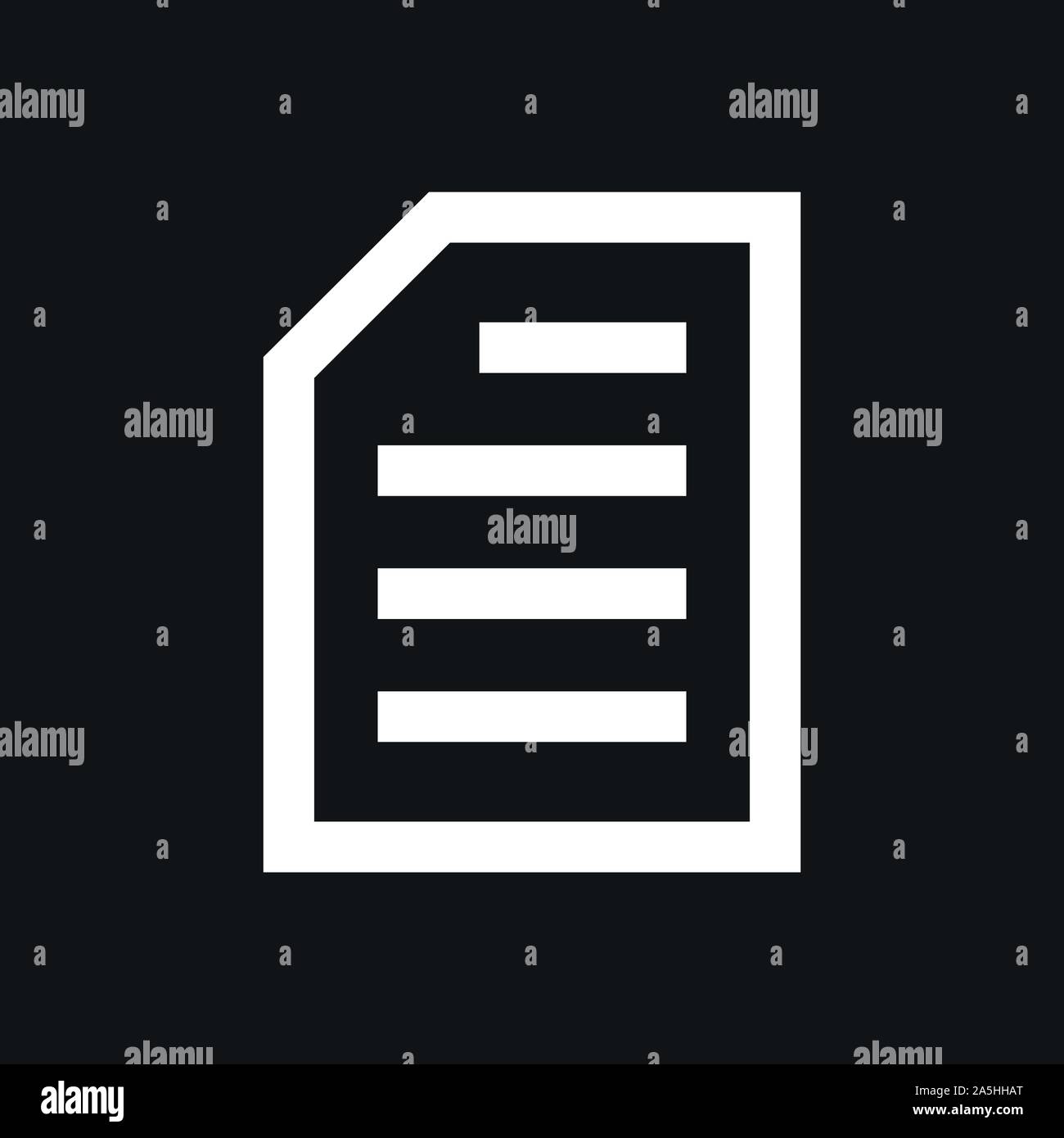 Document flat icon, Document vector icon. Illustration for graphic and ...