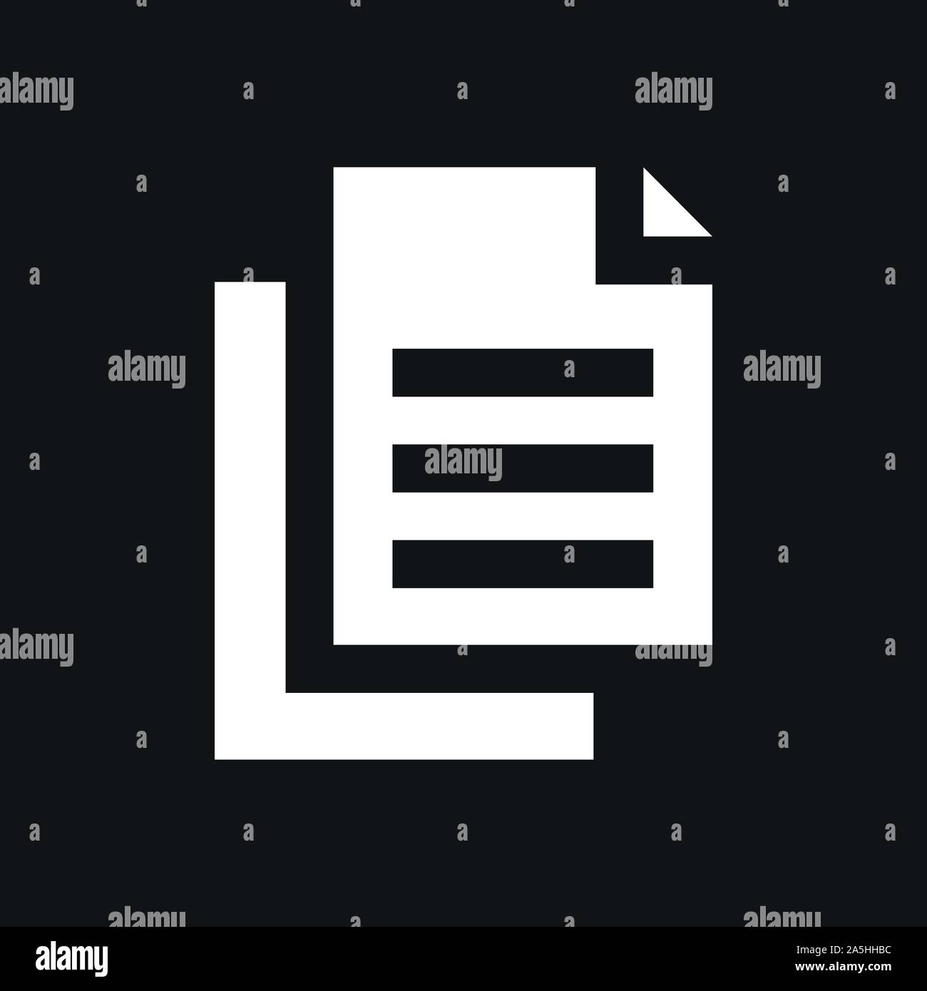 Document flat icon, Document vector icon. Illustration for graphic and ...