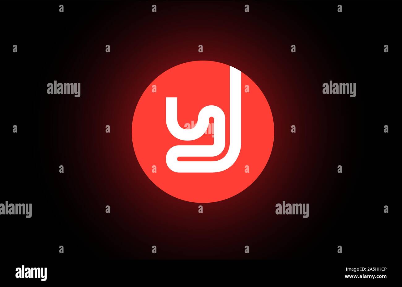 letter Y orange white logo circle alphabet for company logo icon design ...