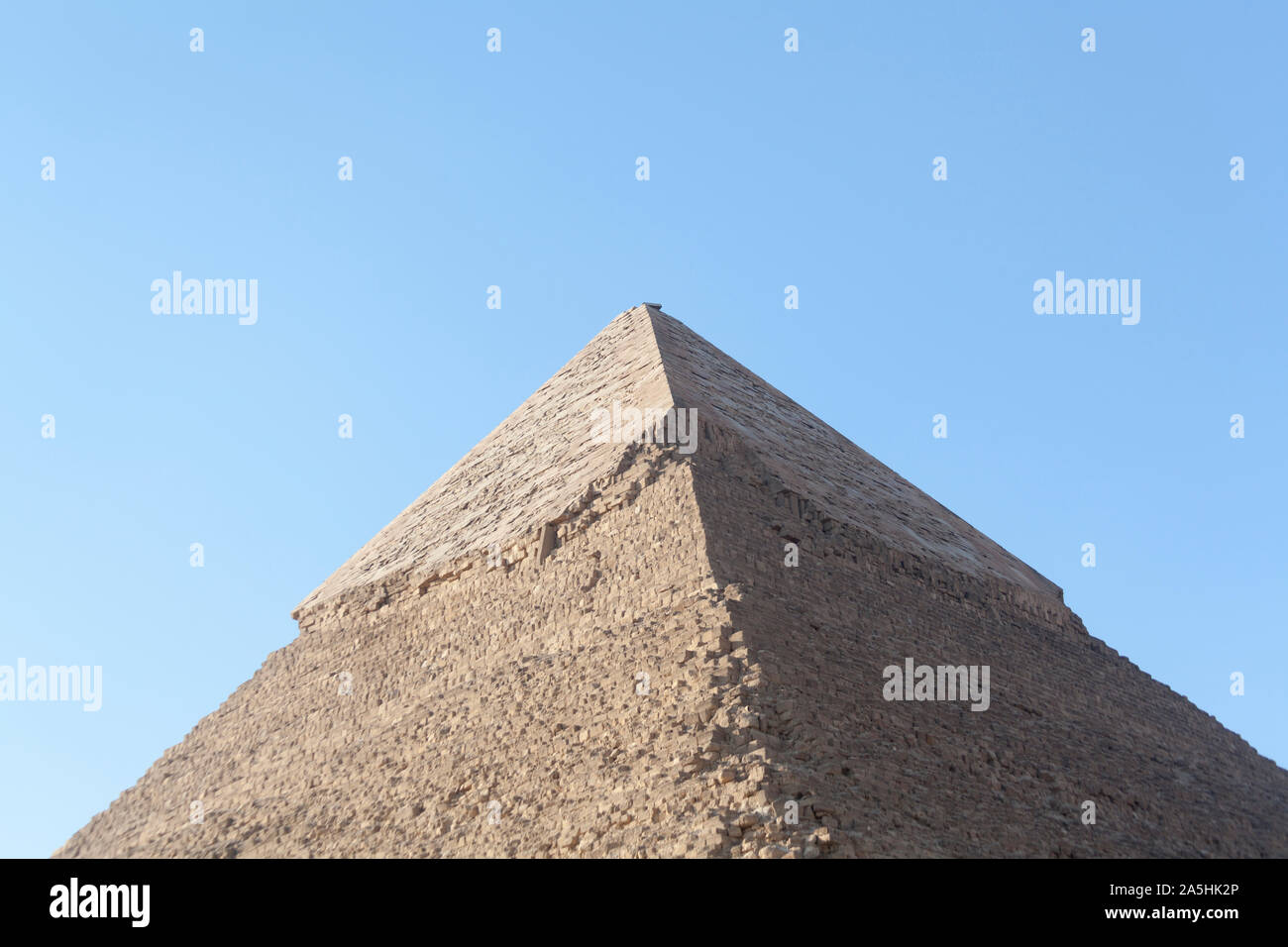 Egypt, Giza, the main pyramid at the great Pyramids at Giza Stock Photo ...