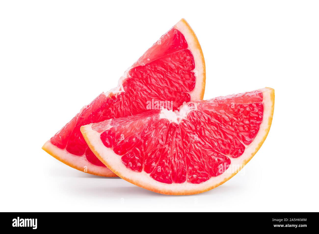 Grapefruit slice isolated on white background close up Stock Photo - Alamy