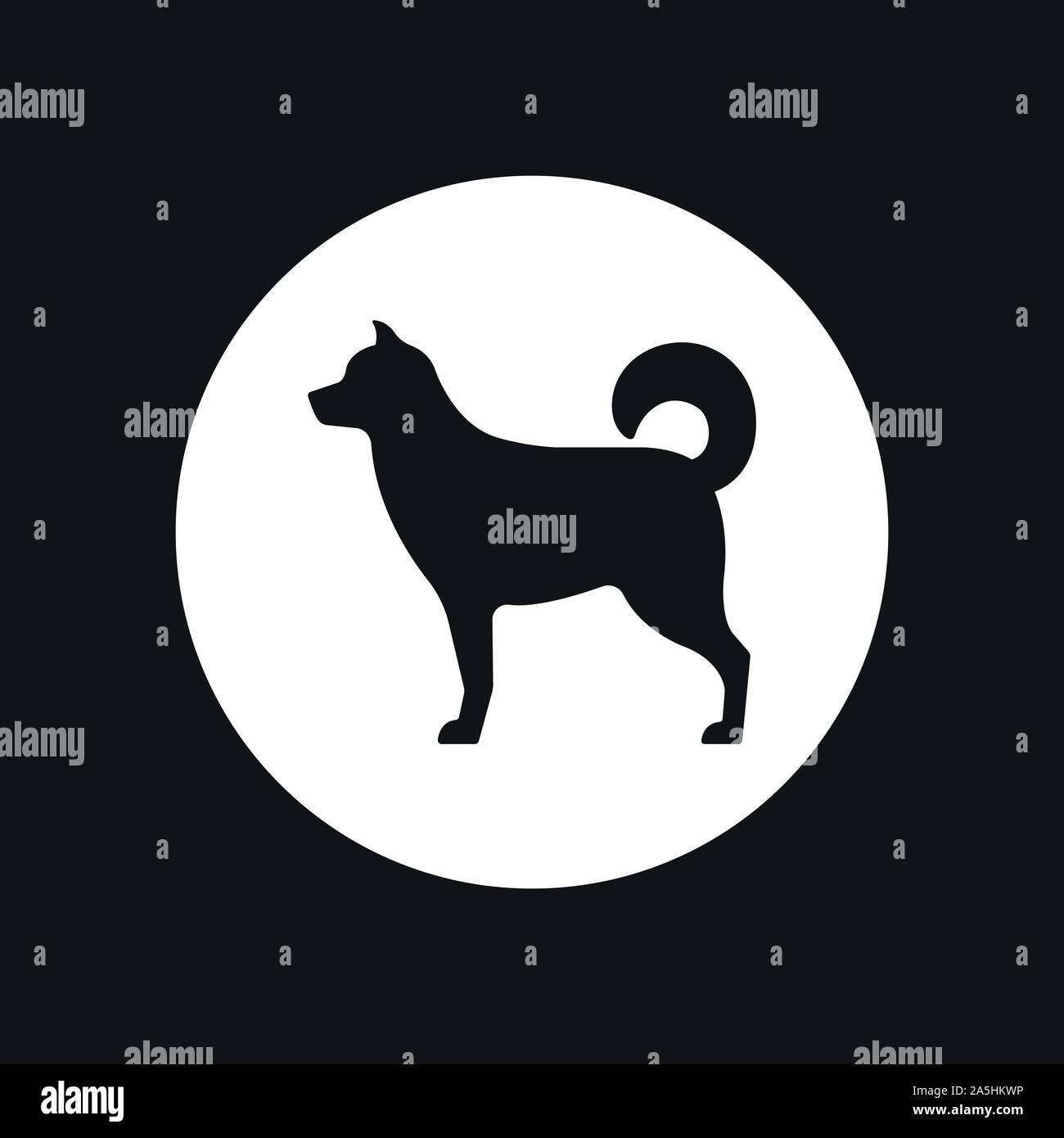 Dog icon. Vector element for your design Stock Vector Image & Art - Alamy