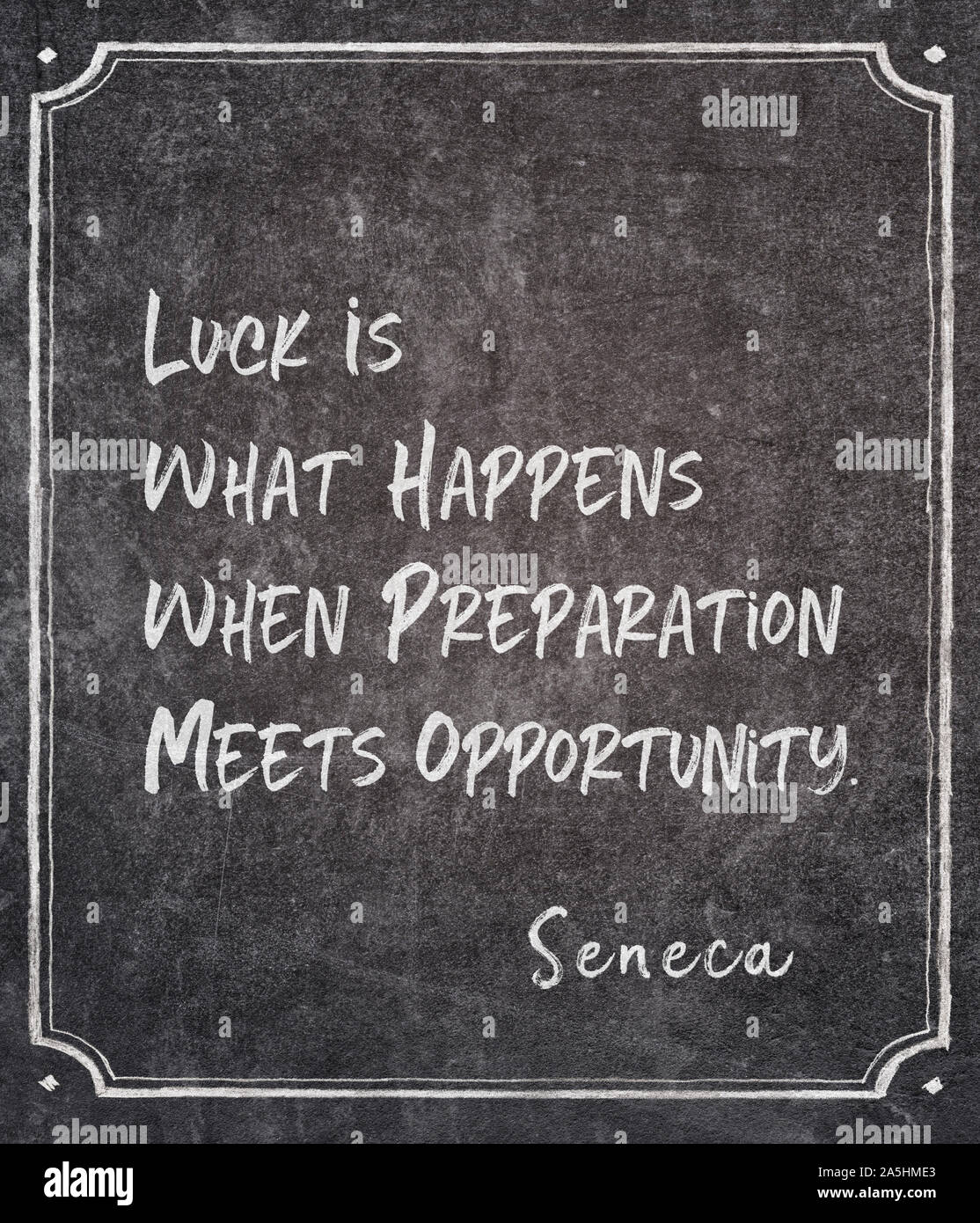 Luck is what happens when preparation meets opportunity - ancient Roman ...