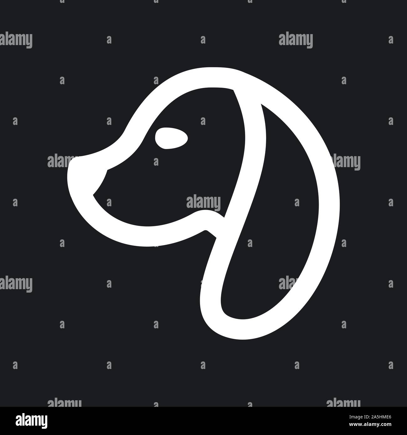 Dog icon. Vector element for your design Stock Vector Image & Art - Alamy
