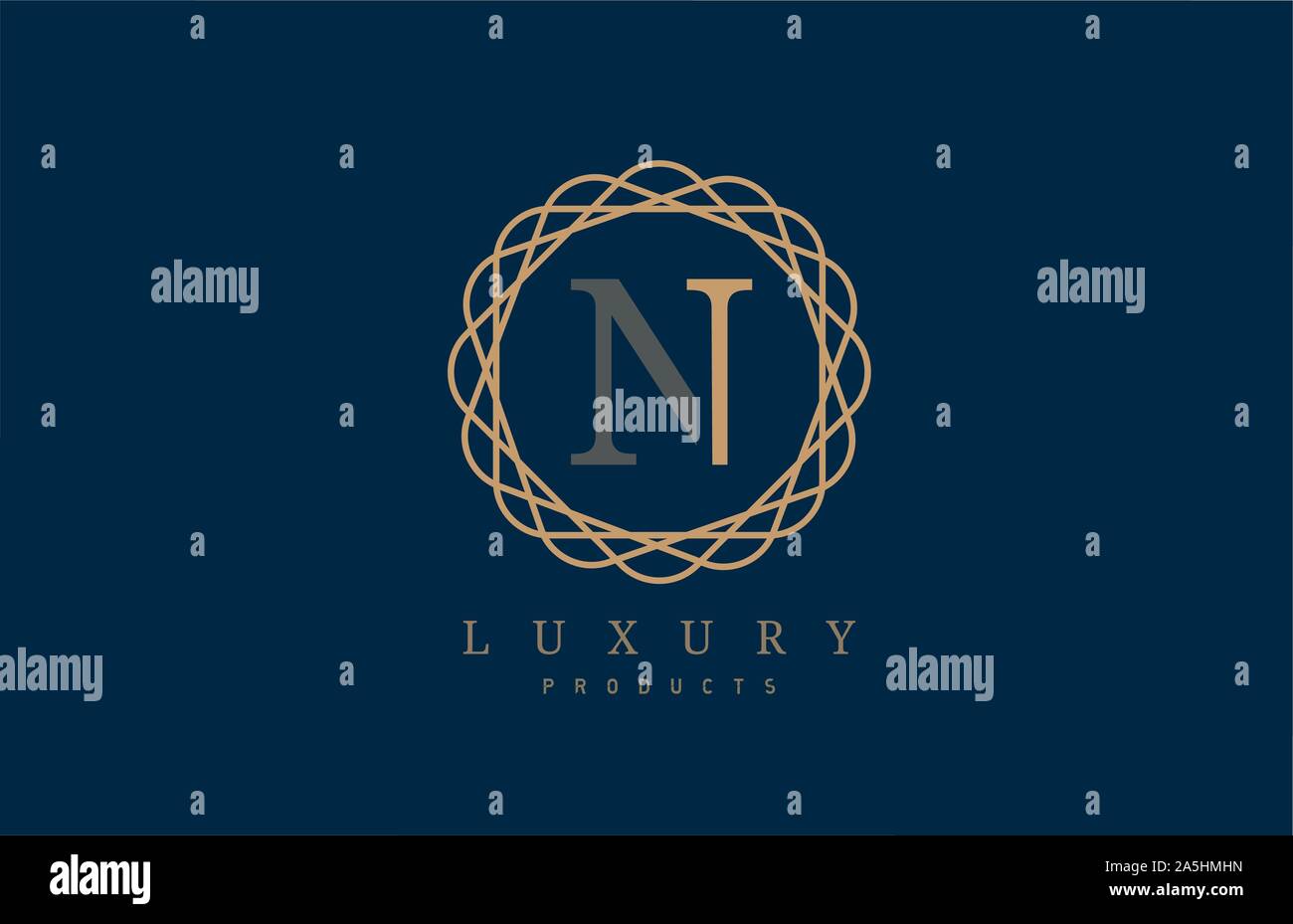 luxury letter N logo alphabet for company logo icon design. Suitable ...