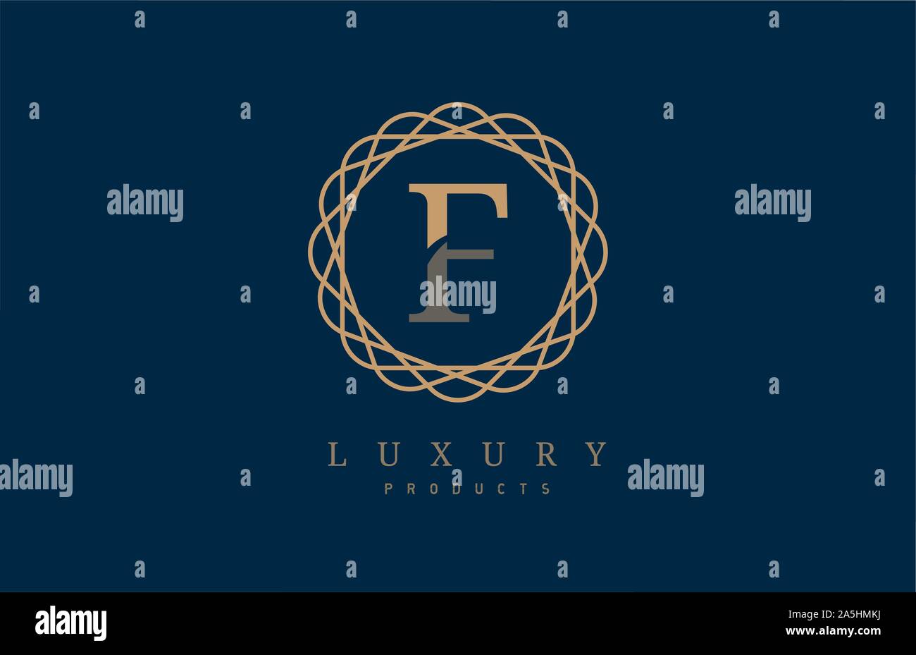 luxury letter F logo alphabet for company logo icon design. Suitable ...