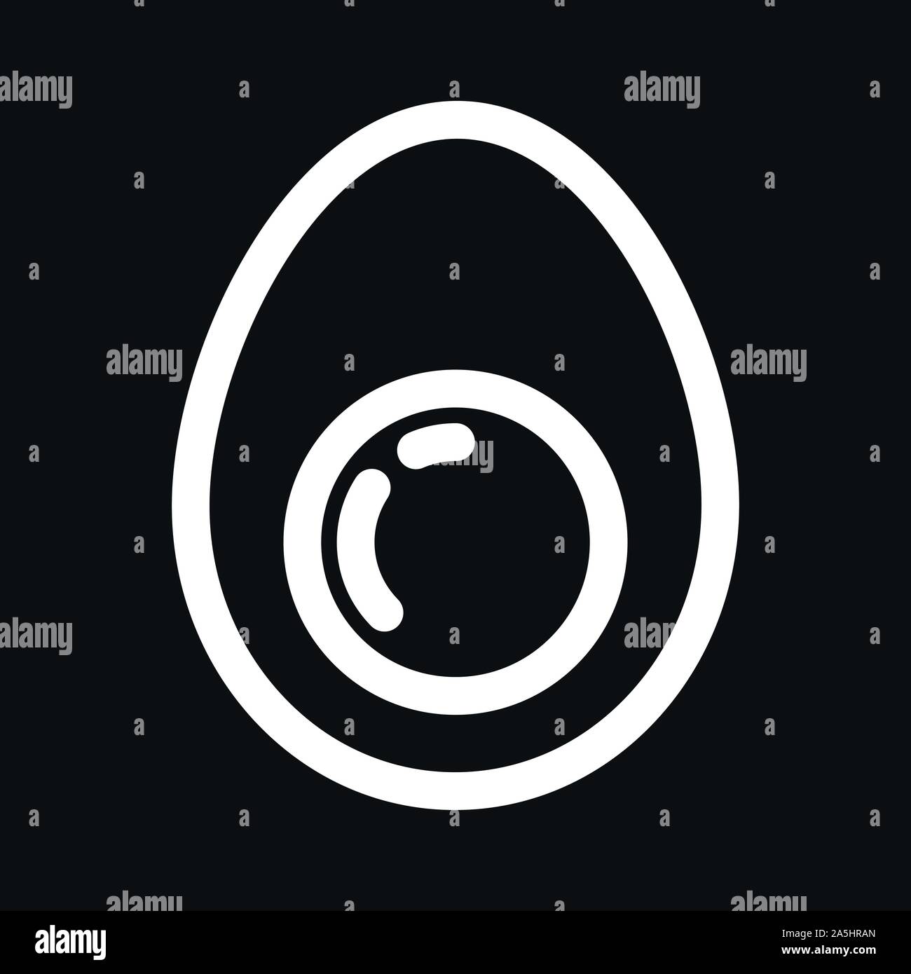 Egg vector icon, breakfast food symbol. Flat vector illustration Stock ...