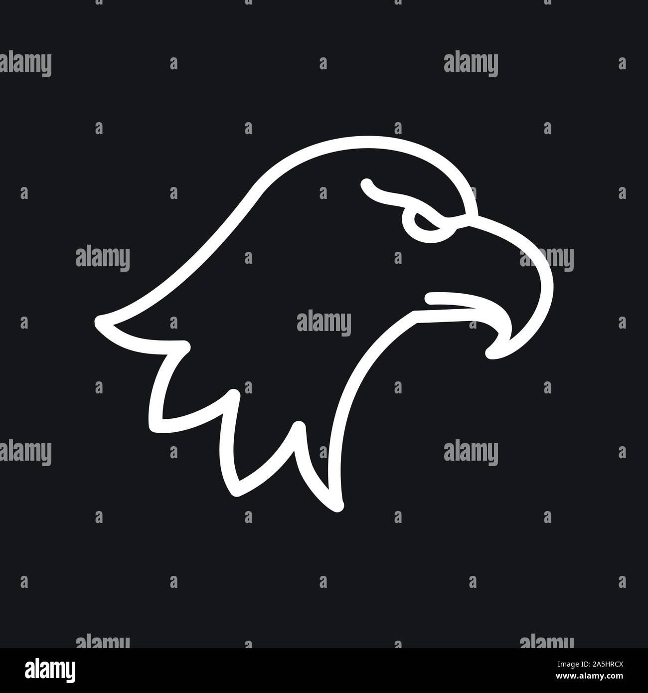 Eagle icon. Logo design vector template, flat icon Stock Vector Image ...