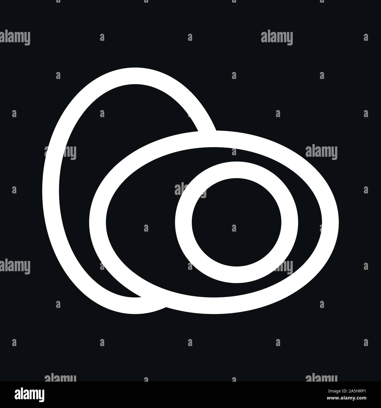 Egg vector icon, breakfast food symbol. Flat vector illustration Stock ...