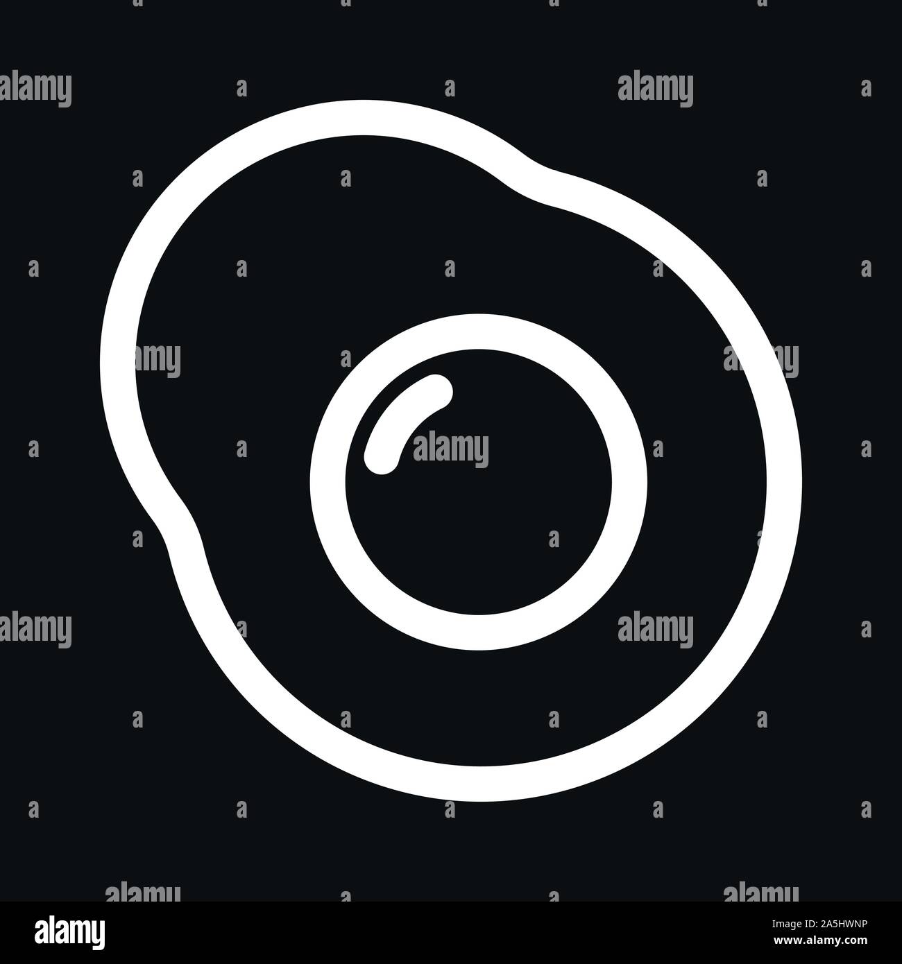 Egg vector icon, breakfast food symbol. Flat vector illustration Stock ...