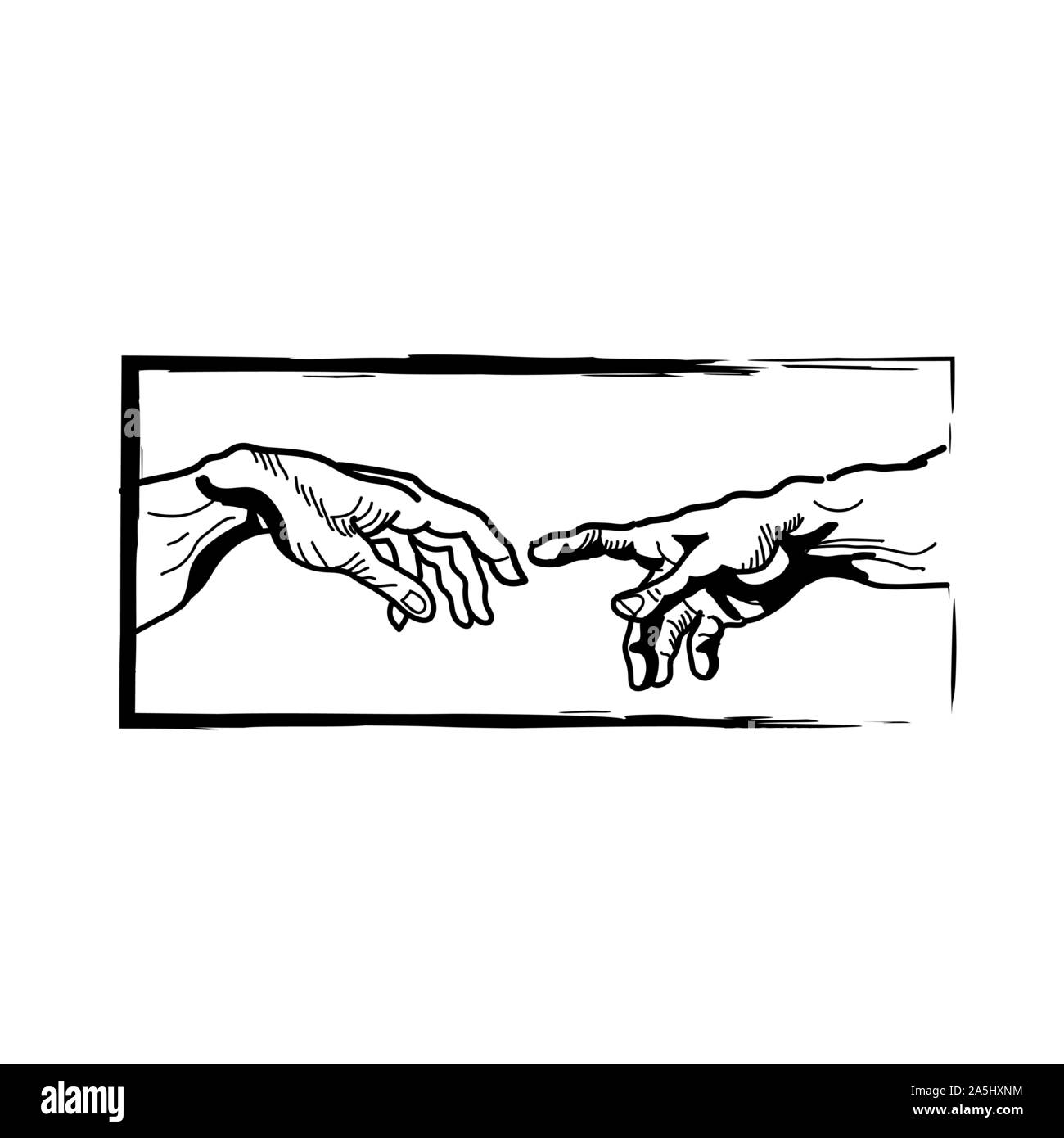 Adam's finger illustration vector Stock Vector Image & Art - Alamy