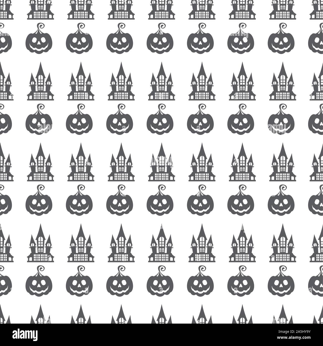 Flat cartoon Vector Halloween seamless pattern background Stock Vector ...