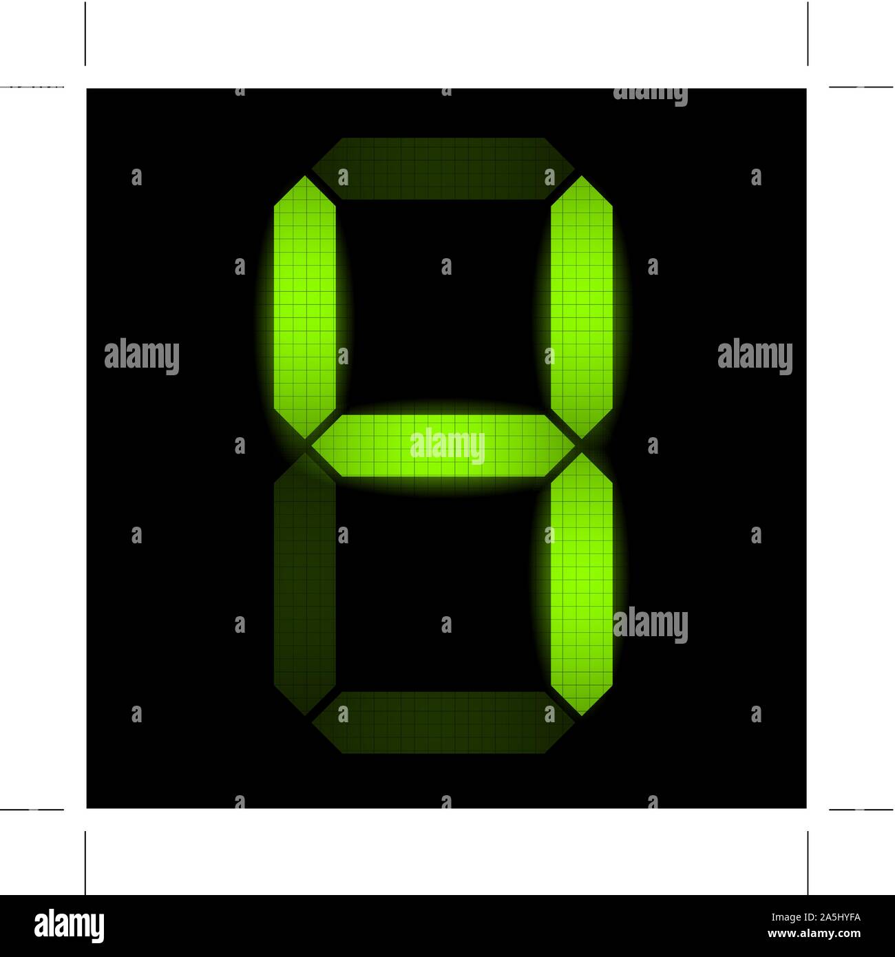 Digital number four - check my portfolio for other numbers from the set ...