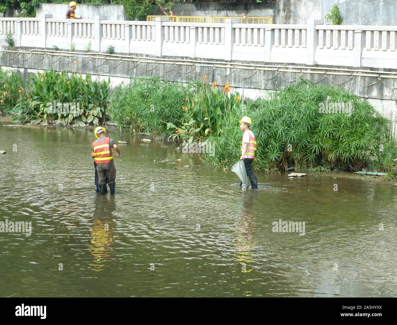 China river cleaning hi-res stock photography and images - Alamy