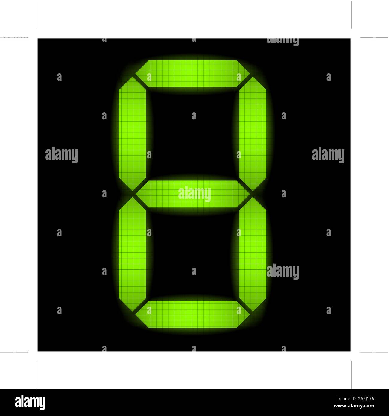 Digital number eight - check my portfolio for other numbers from the ...