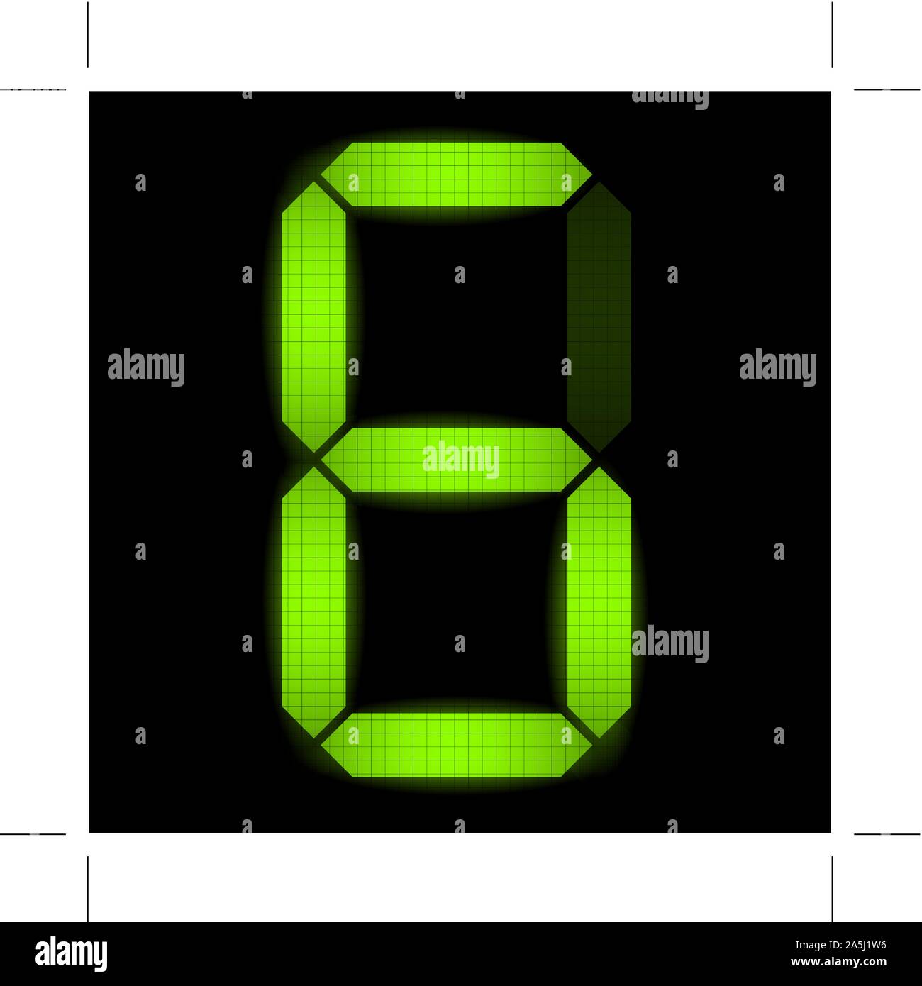 Digital number six - check my portfolio for other numbers from the set ...
