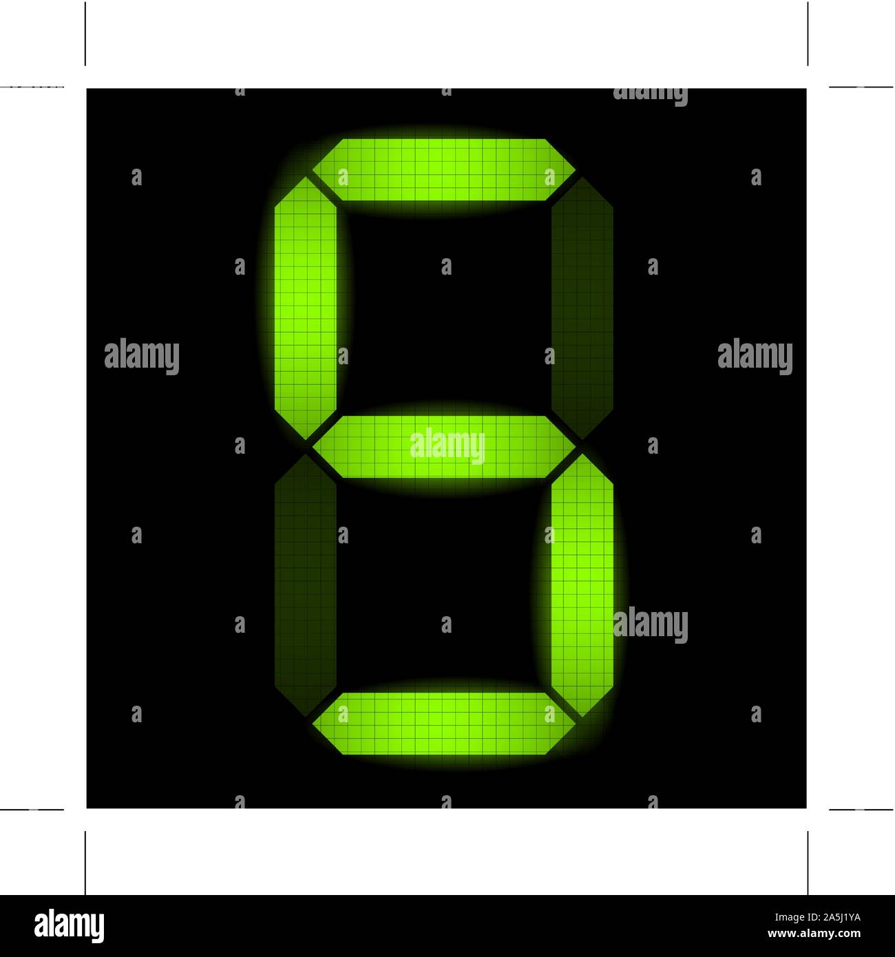 Digital number five - check my portfolio for other numbers from the set ...