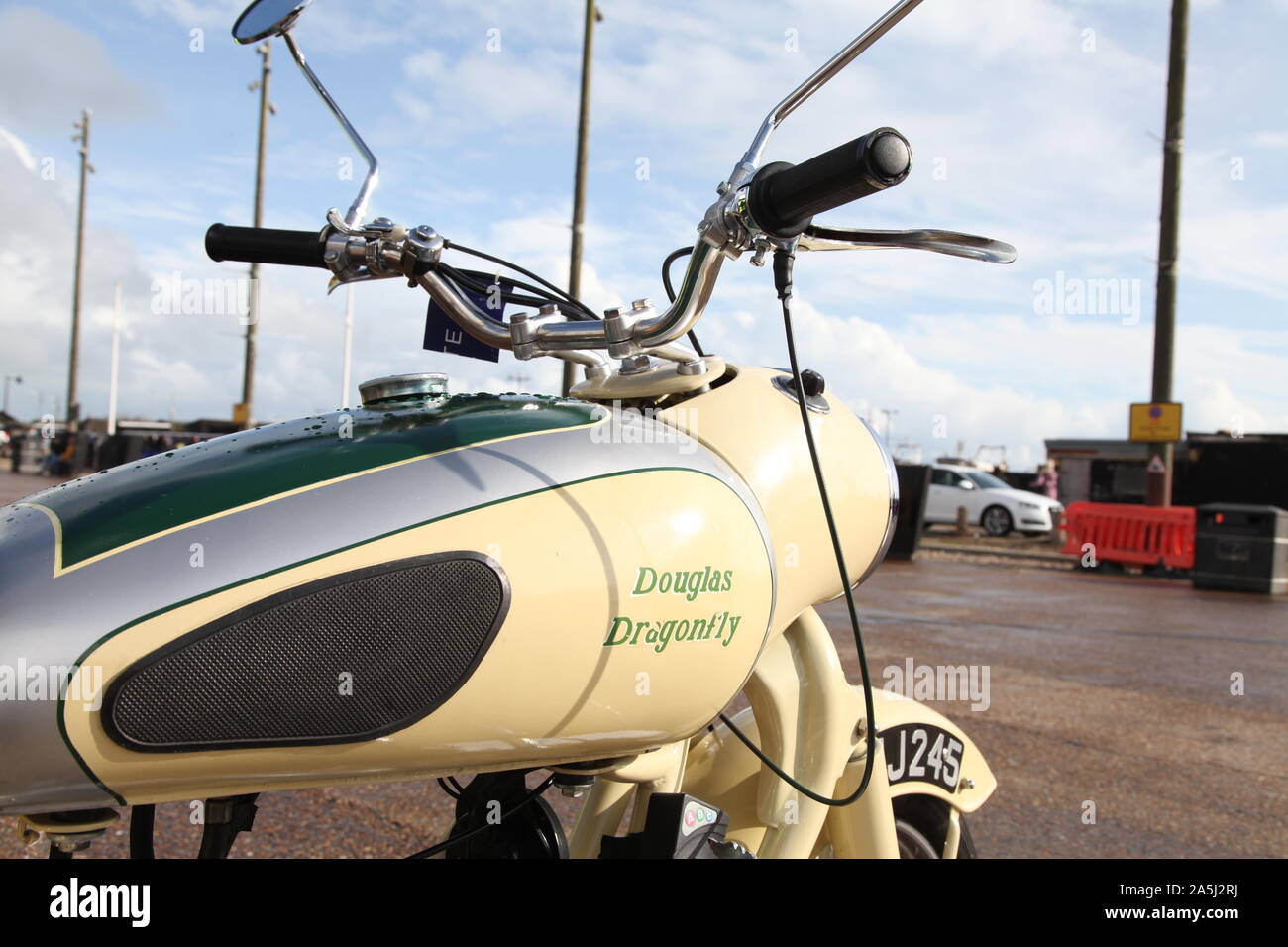 Classic 1957 Douglas Dragonfly Motorcycle, built in Bristol Stock Photo ...