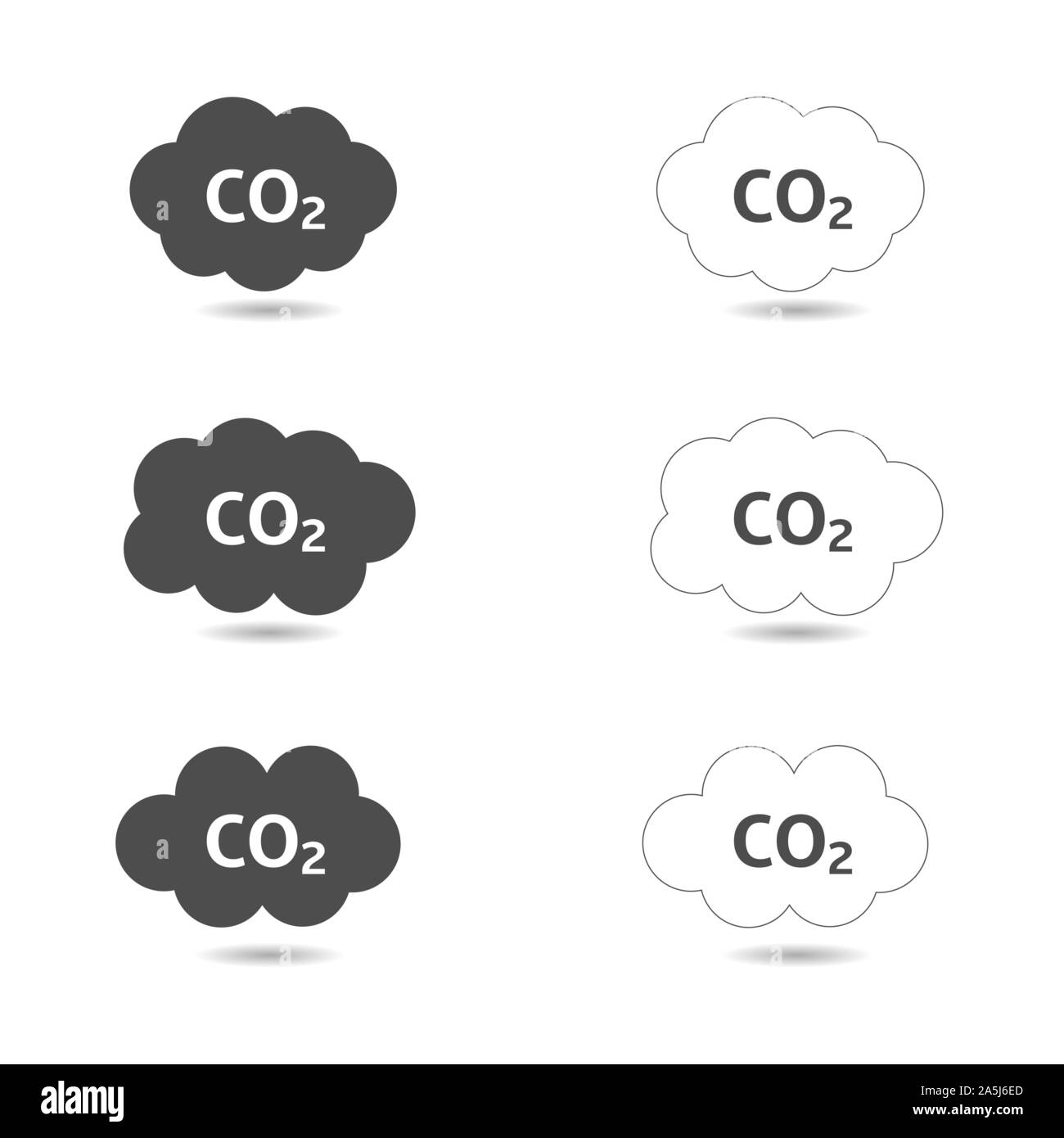 CO2 cloud icons Stock Vector Image & Art - Alamy