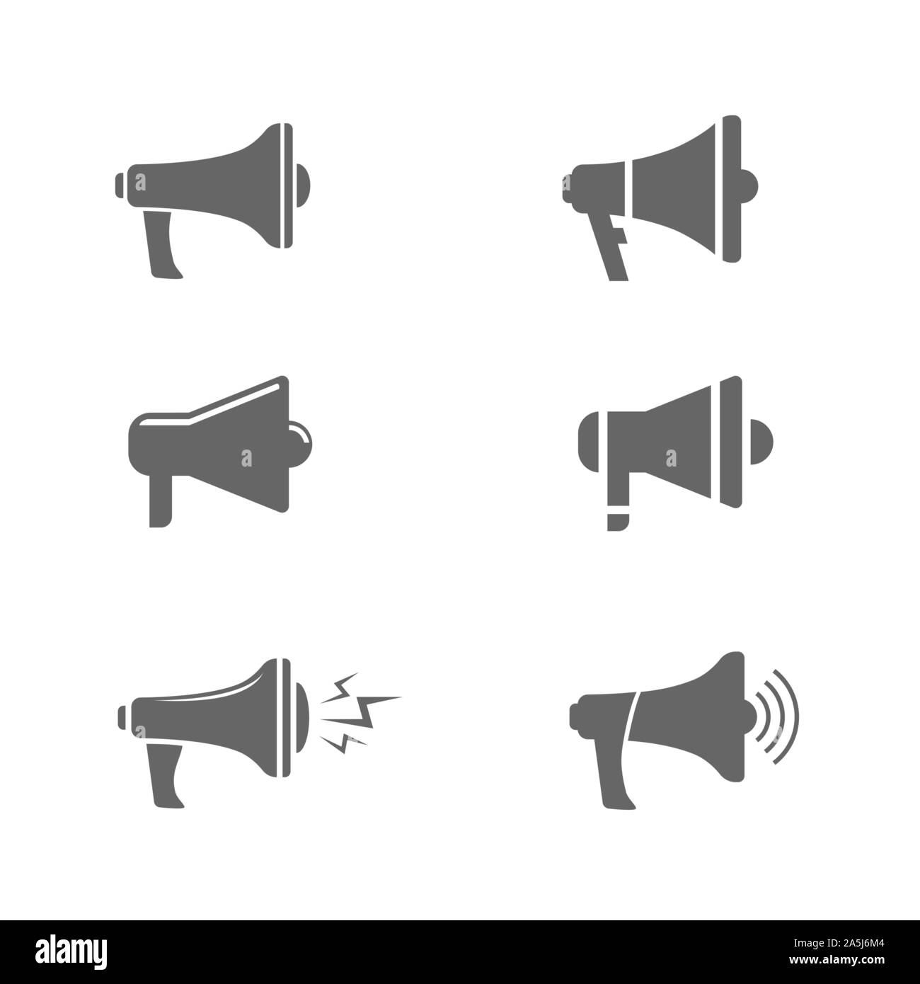 Megaphone vector icons Stock Vector Image & Art - Alamy