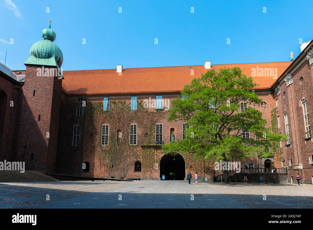 Stockholm Town Hall, view in summer of the Stadshuset (town hall ...