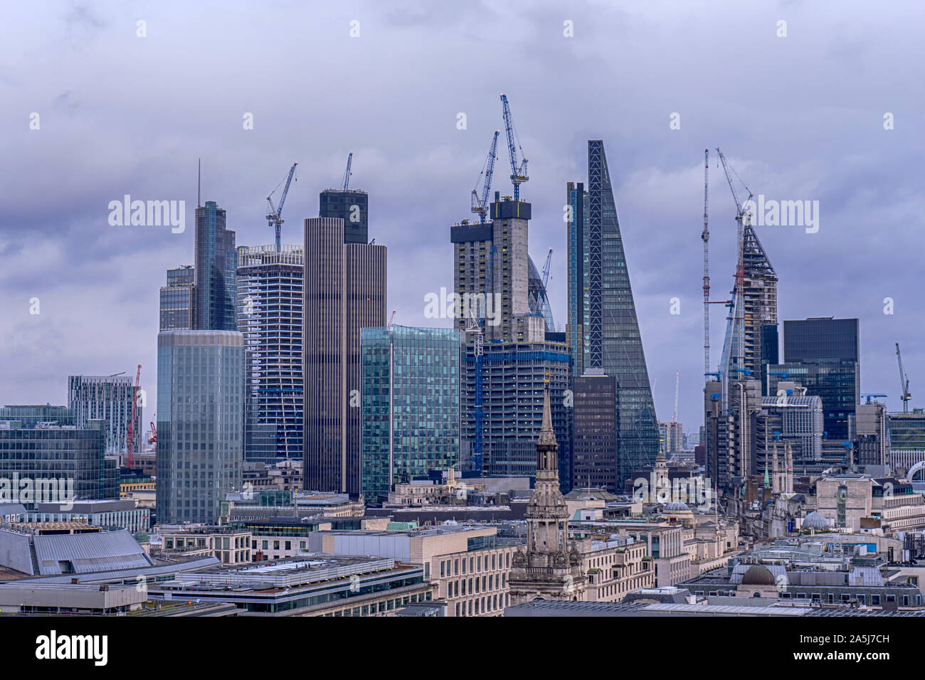 view of the modern city of London Stock Photo - Alamy