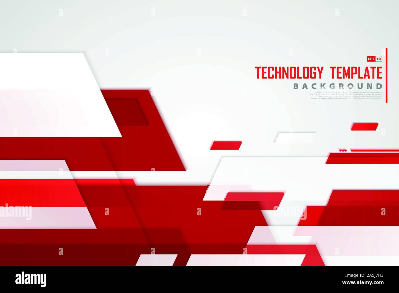 Abstract red stripe lines pattern of technology template. Use for ...
