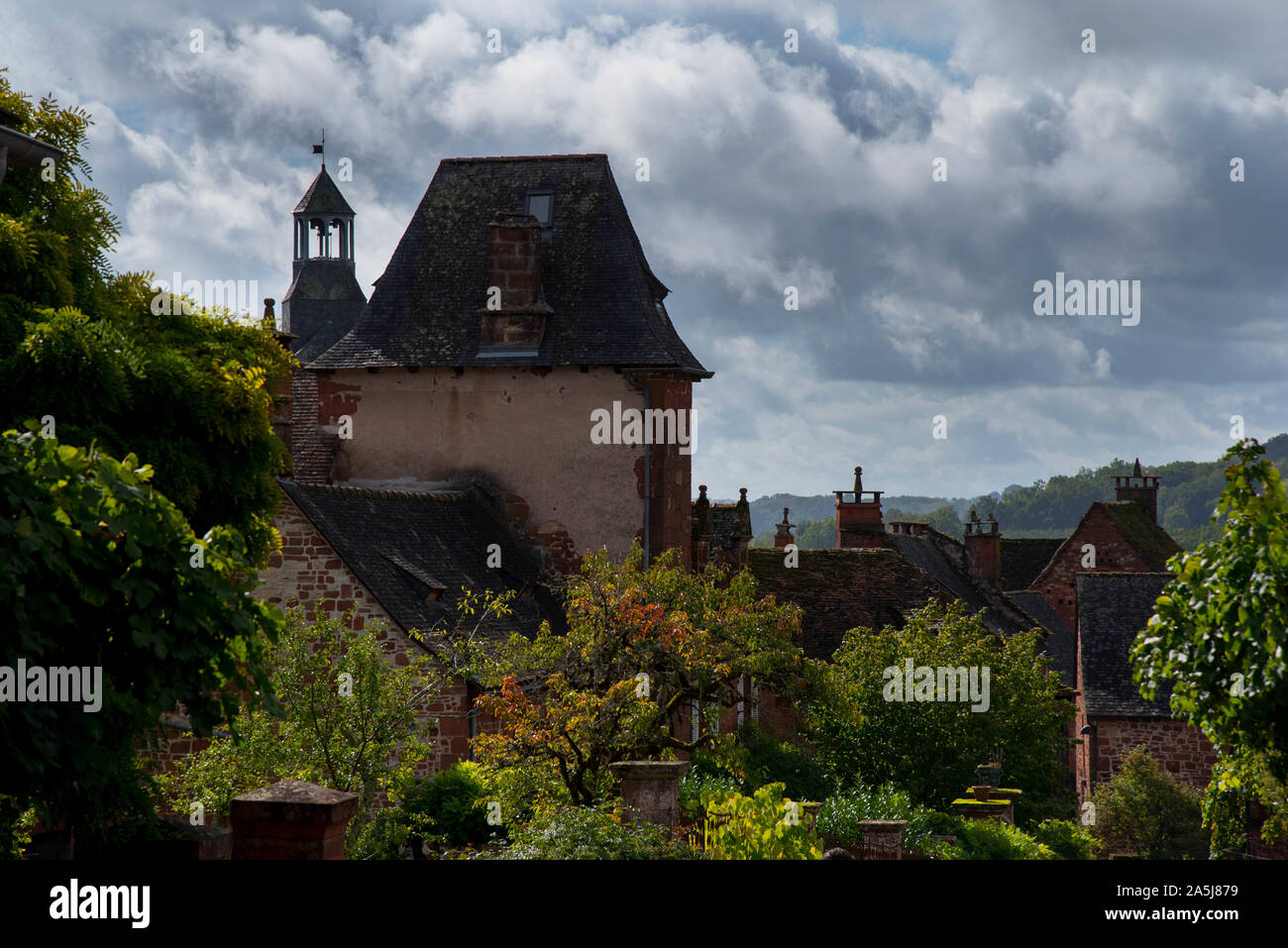 Beautiful village Collonges la rouge in the correze area in france ...