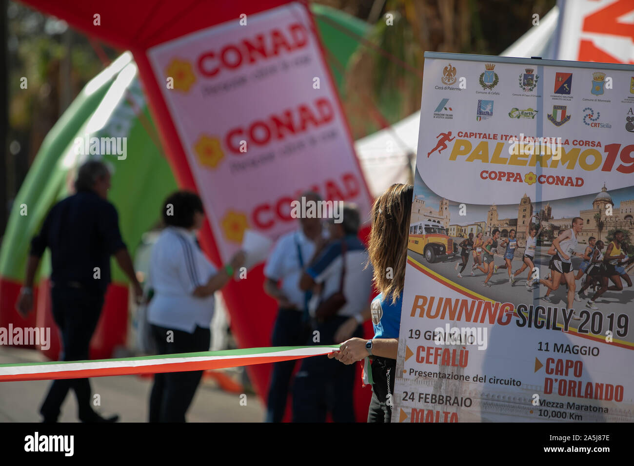 Palermo, Italy. 20th Oct, 2019. Running Sicily 2019 - Half Marathon in ...