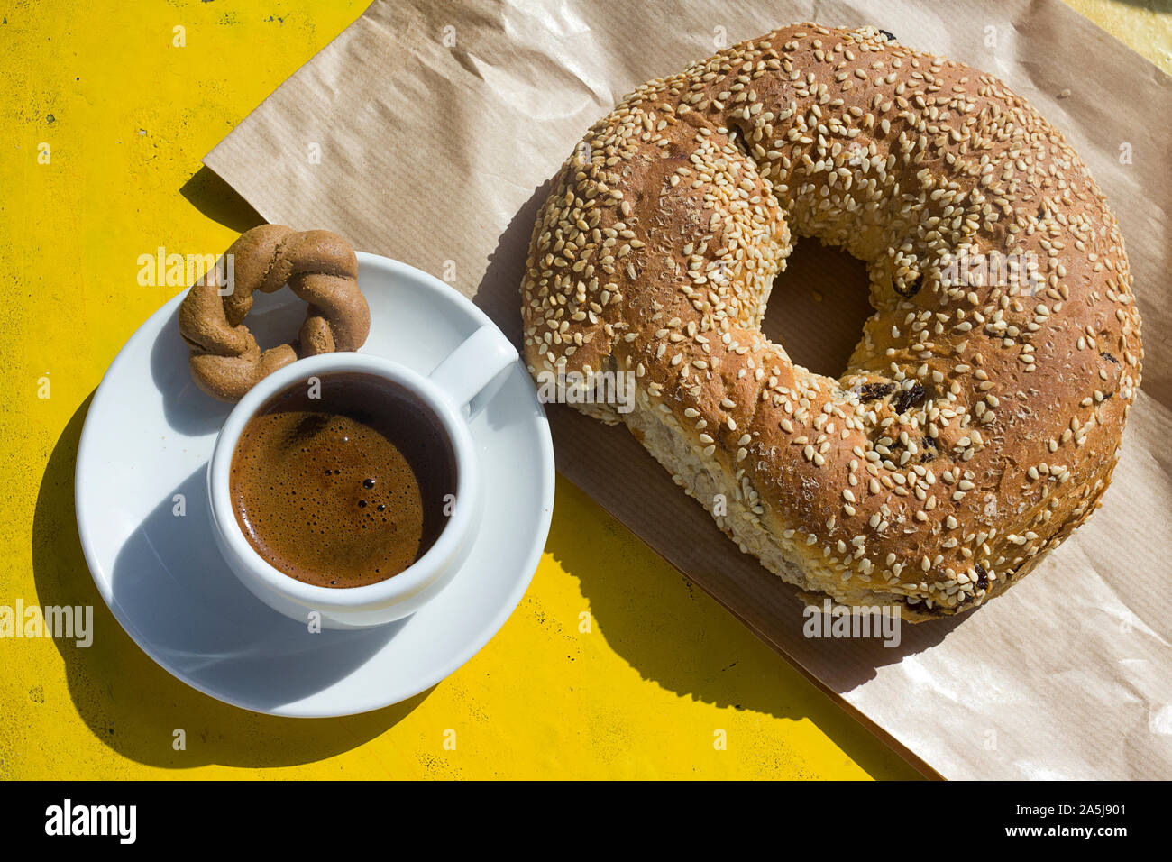 Traditional greek breakfast hi-res stock photography and images - Alamy