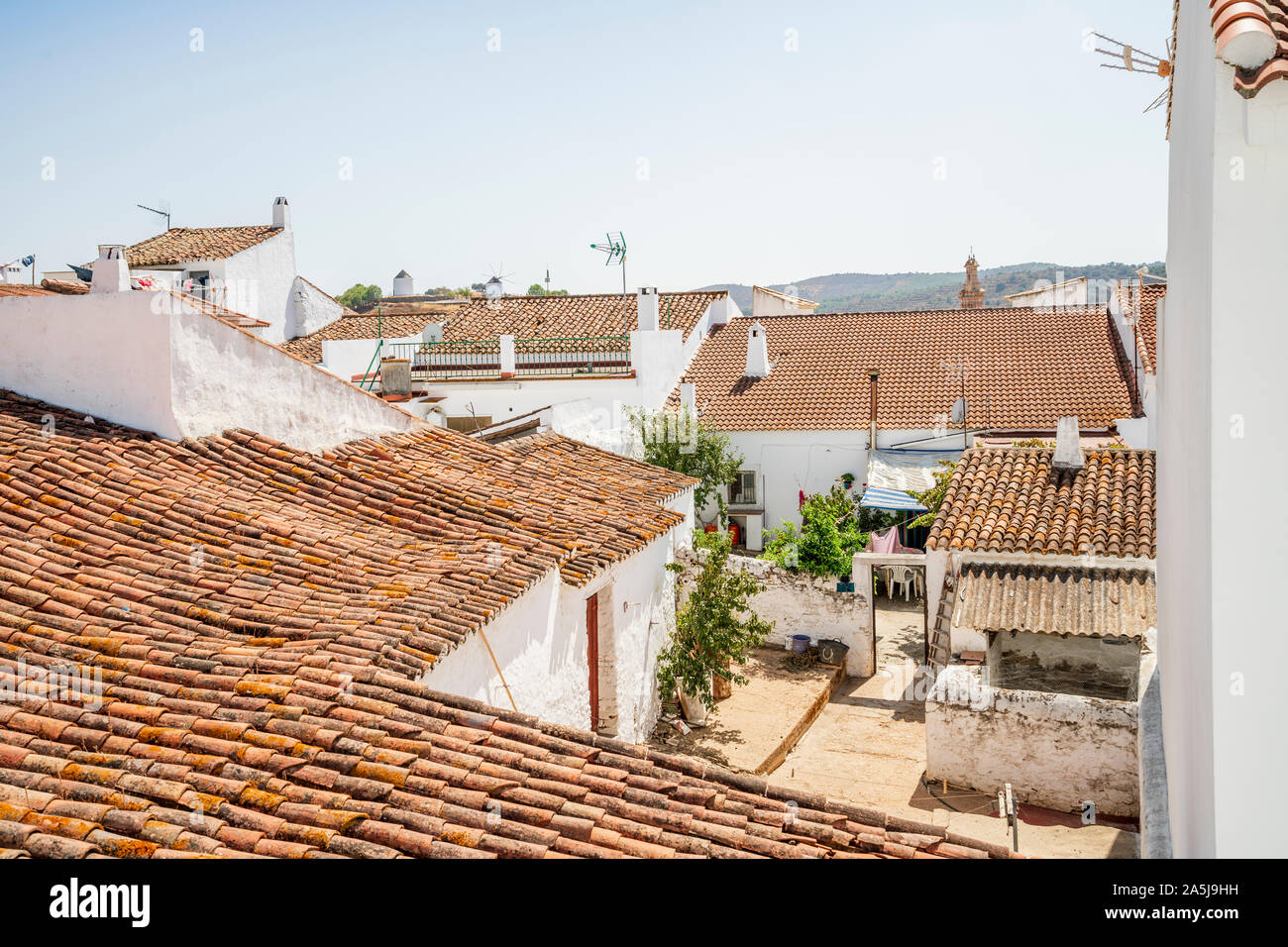Typical spanish red roof tiles hi-res stock photography and images - Alamy