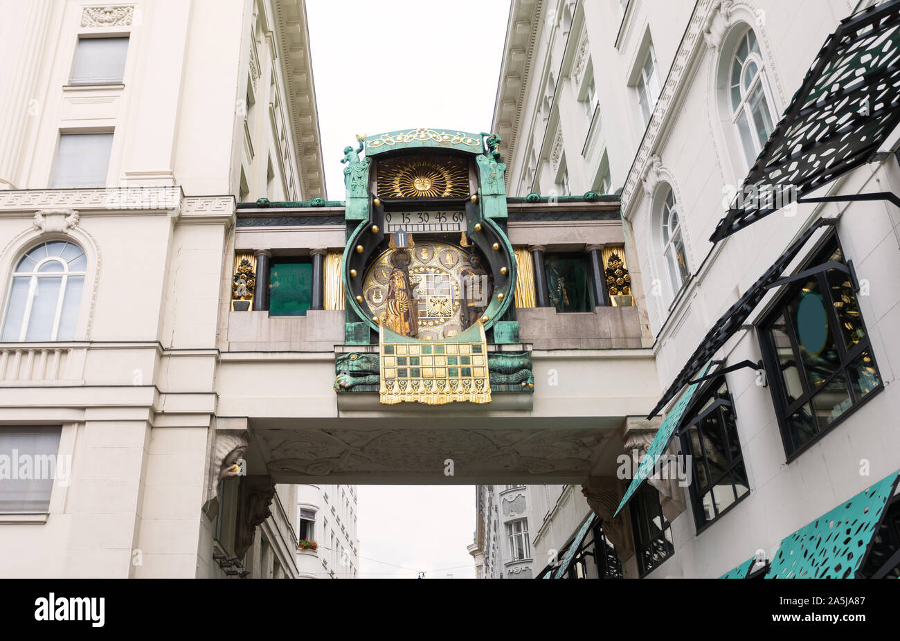 Anker Clock in Hoher Markt, Vienna, Austria Stock Photo - Alamy