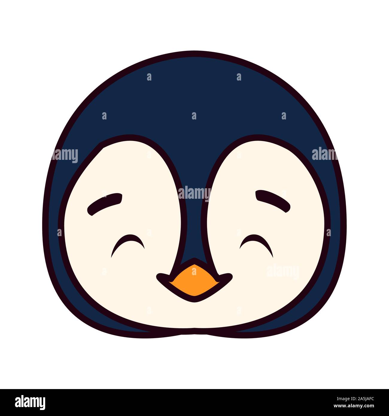 head of penguin in white background vector illustration design Stock ...