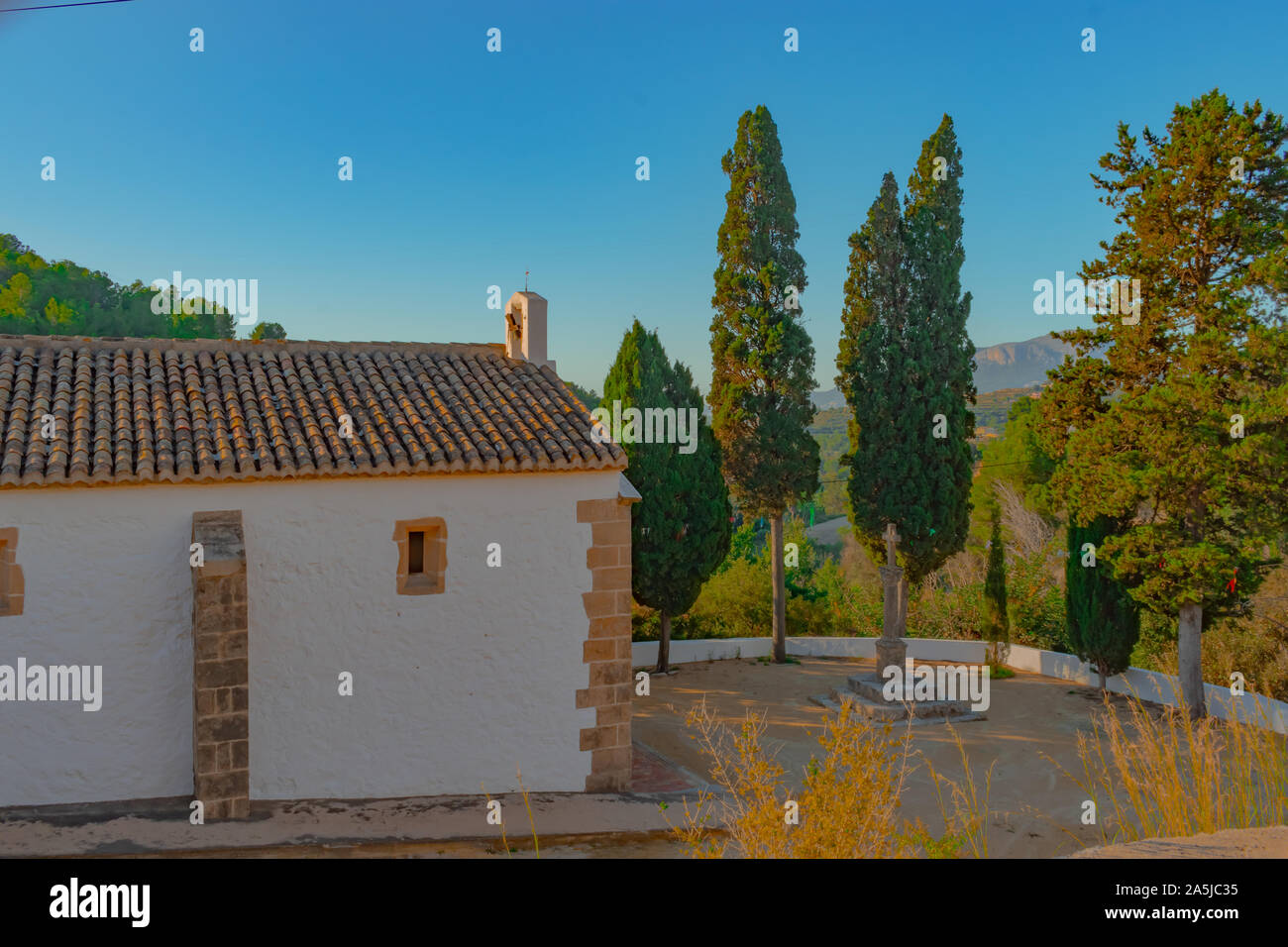 Hermitage of Santa Anna a cultural icon of the Benissa town in Spain ...