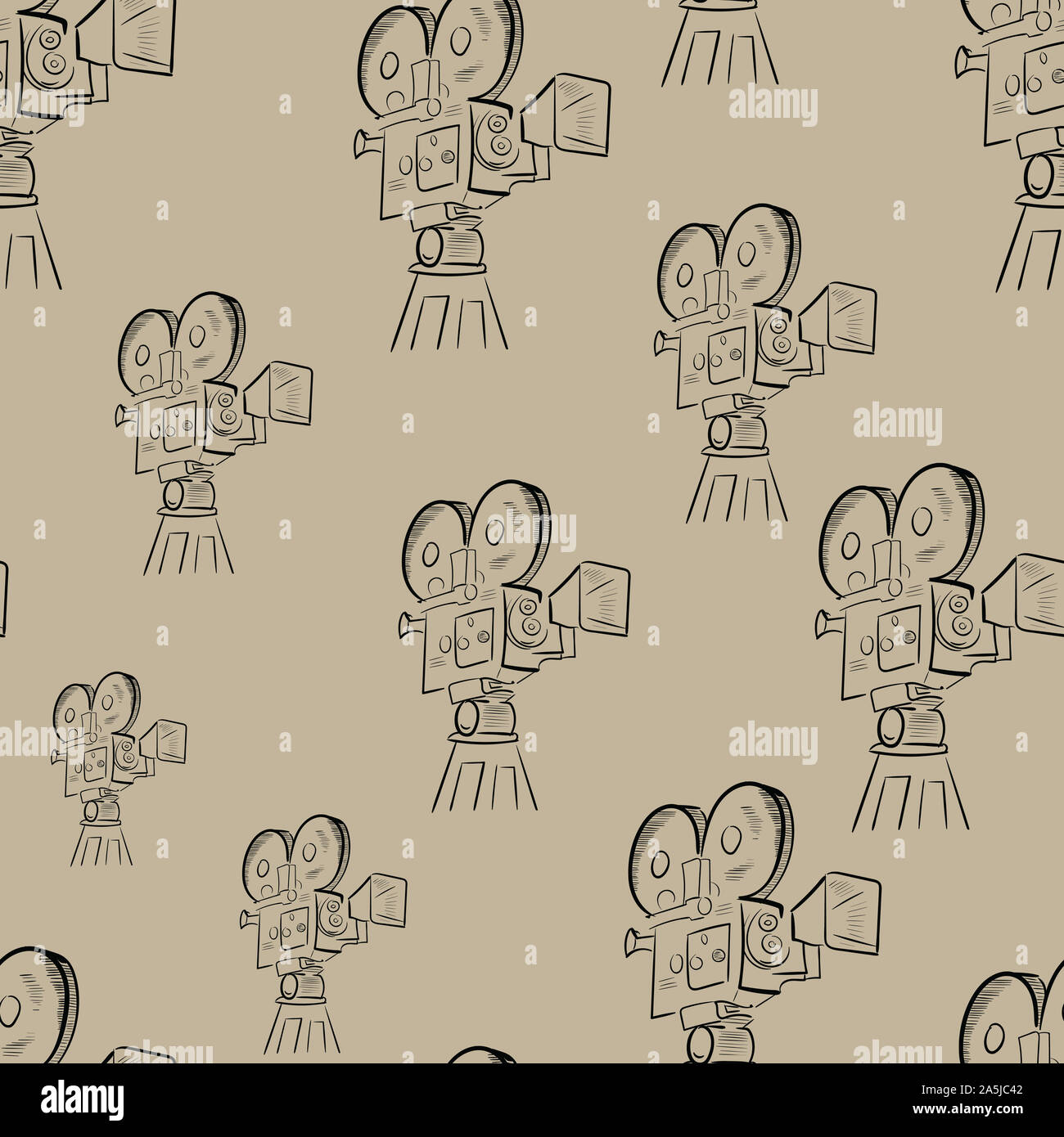 Seamless texture with the ancient tape video camera Stock Photo - Alamy