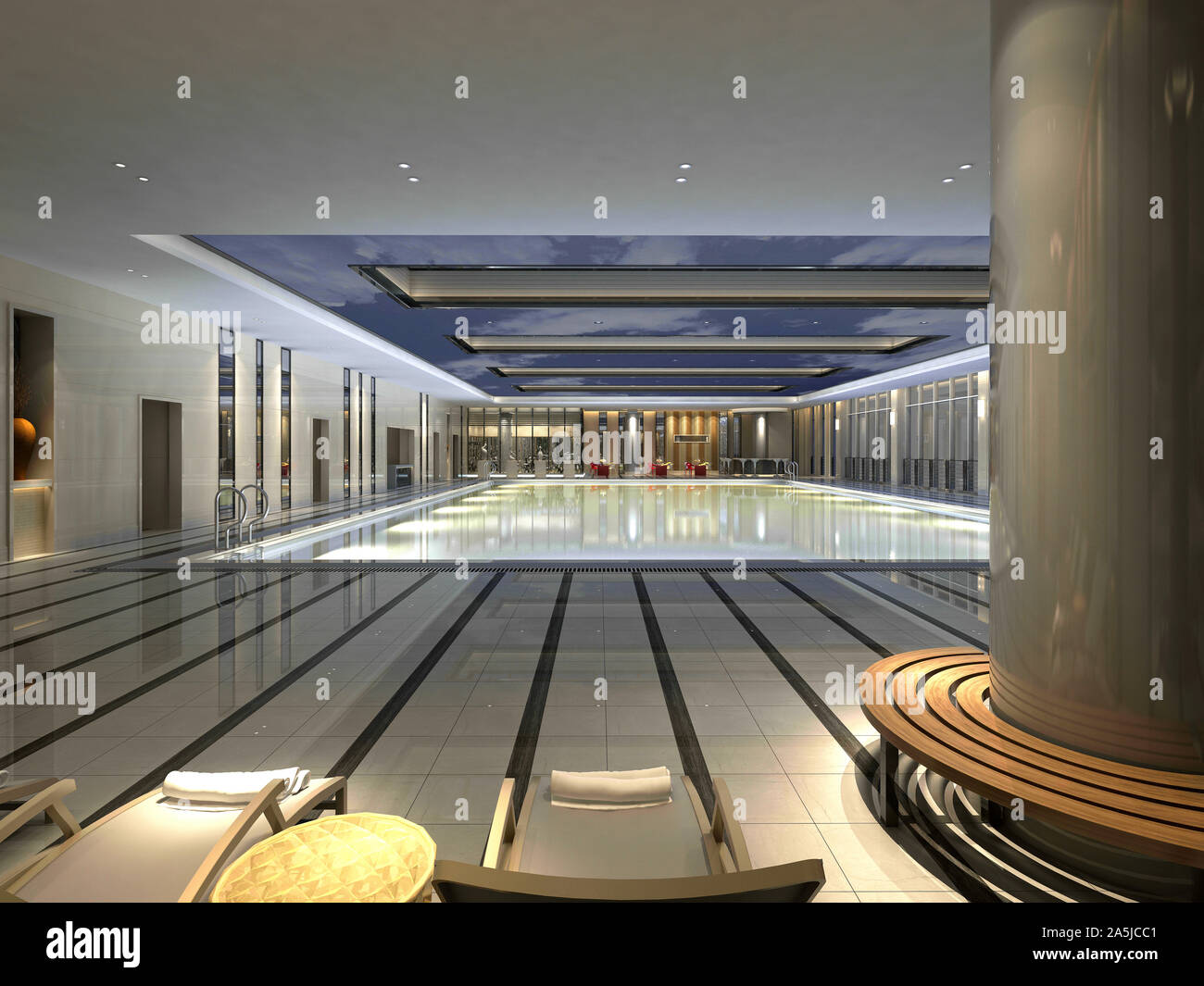 3d render pool house hi-res stock photography and images - Alamy