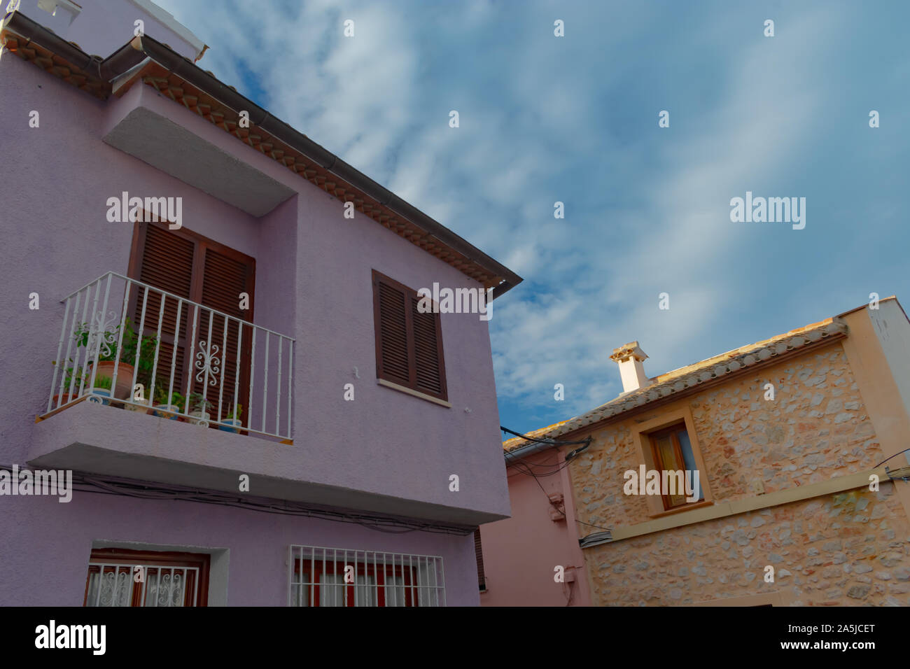 Old town of Denia city in Alicante, coastal and cultural tourist icon ...