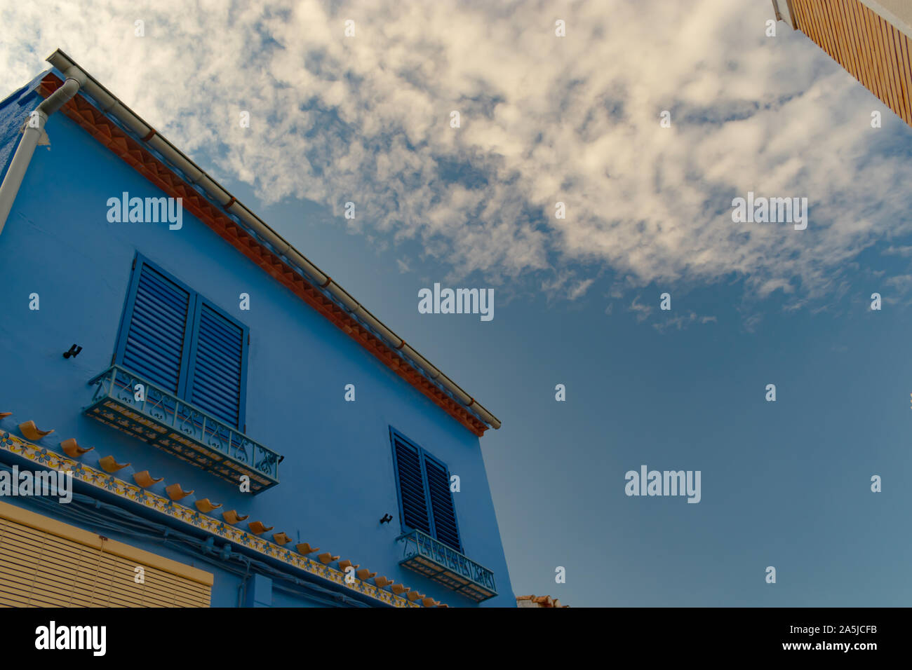 Old town of Denia city in Alicante, coastal and cultural tourist icon ...