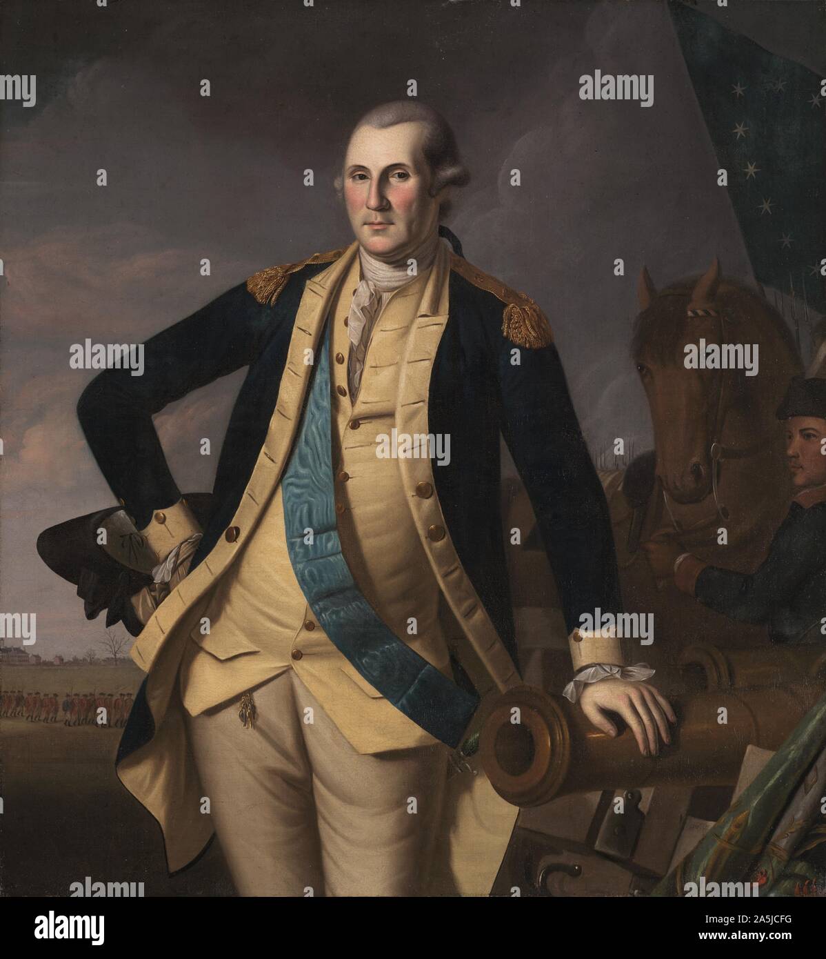 George washington color drawing hi-res stock photography and images - Alamy