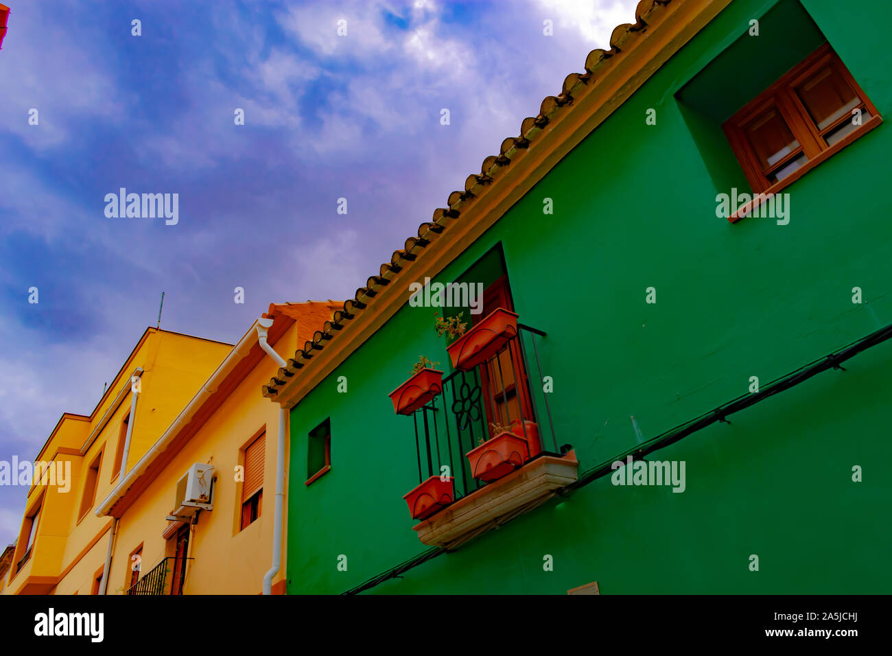 Old town of Denia city in Alicante, coastal and cultural tourist icon ...